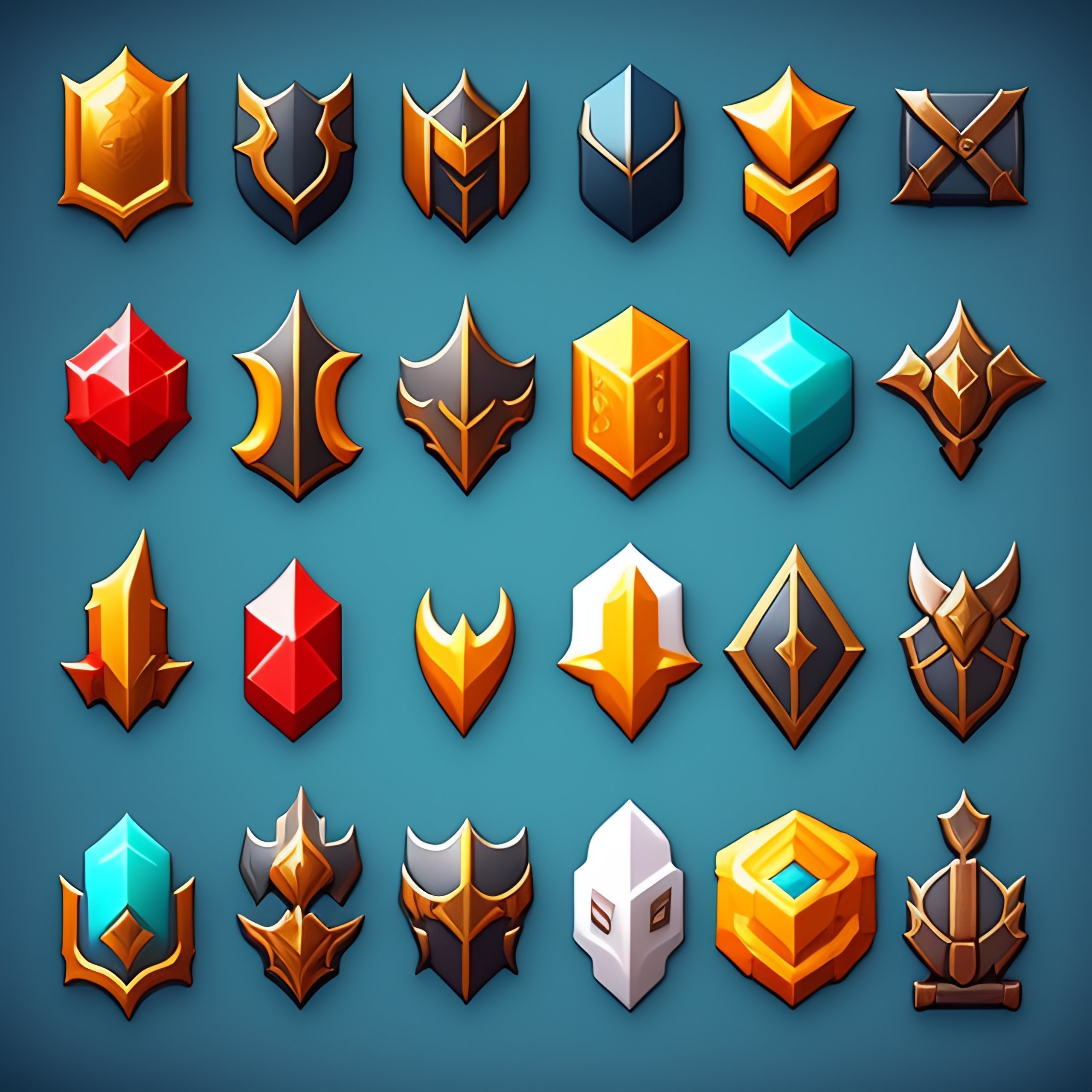 Lexica - Stylized RPG game icons warrior