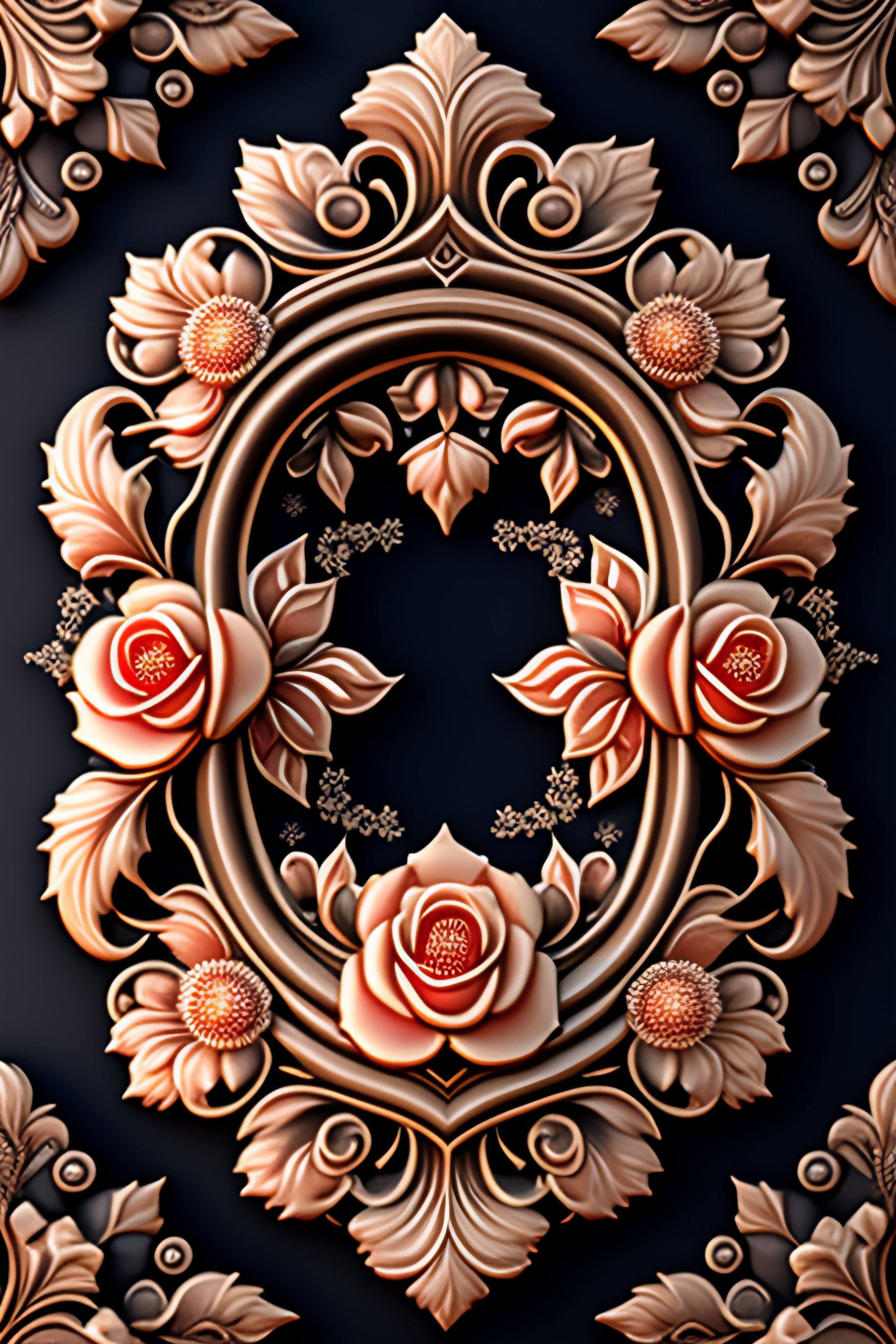 Lexica - Beautiful symmetrical decorative ornament with classical ...