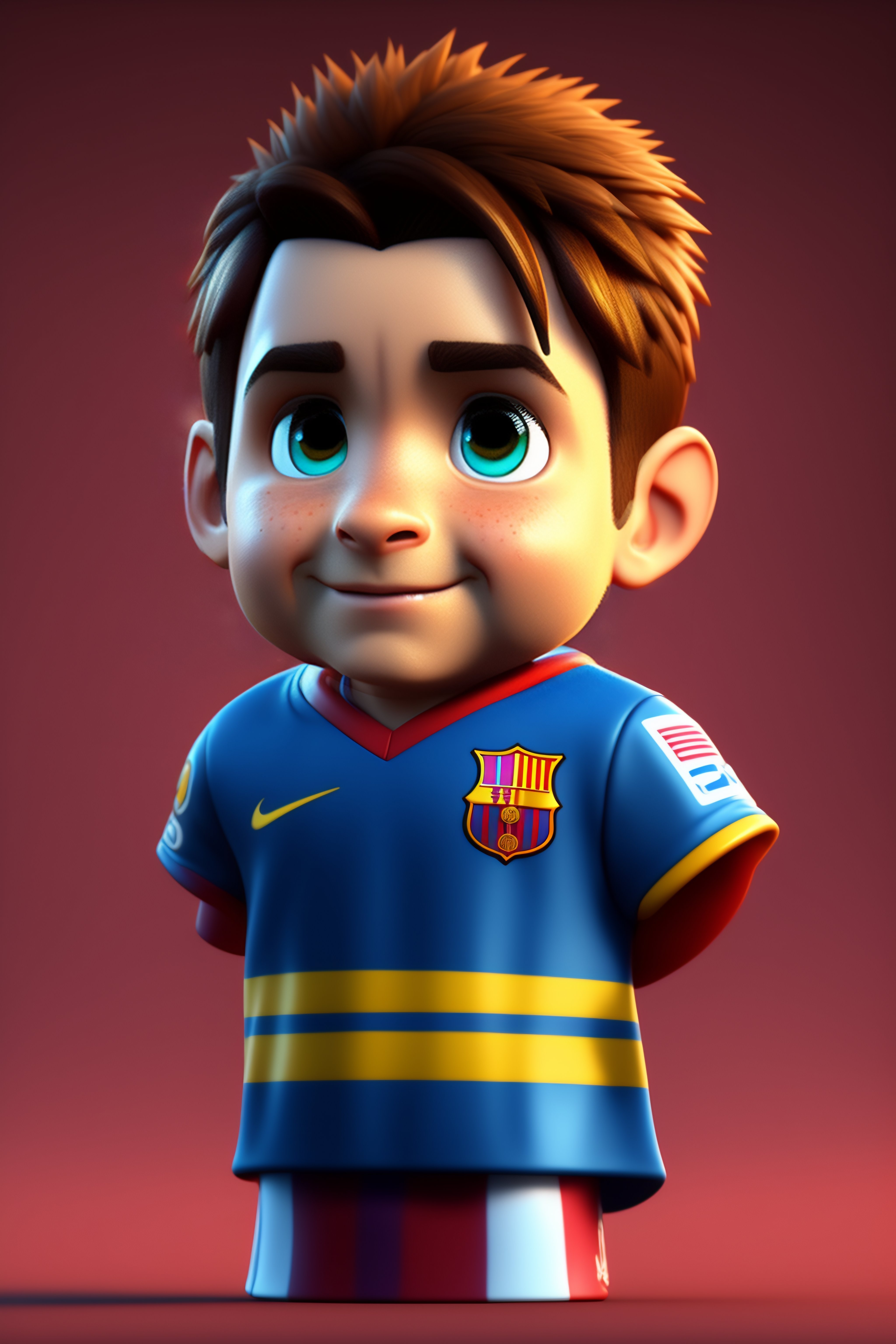 Lexica - Messi 3d character cartoon disney pixar render