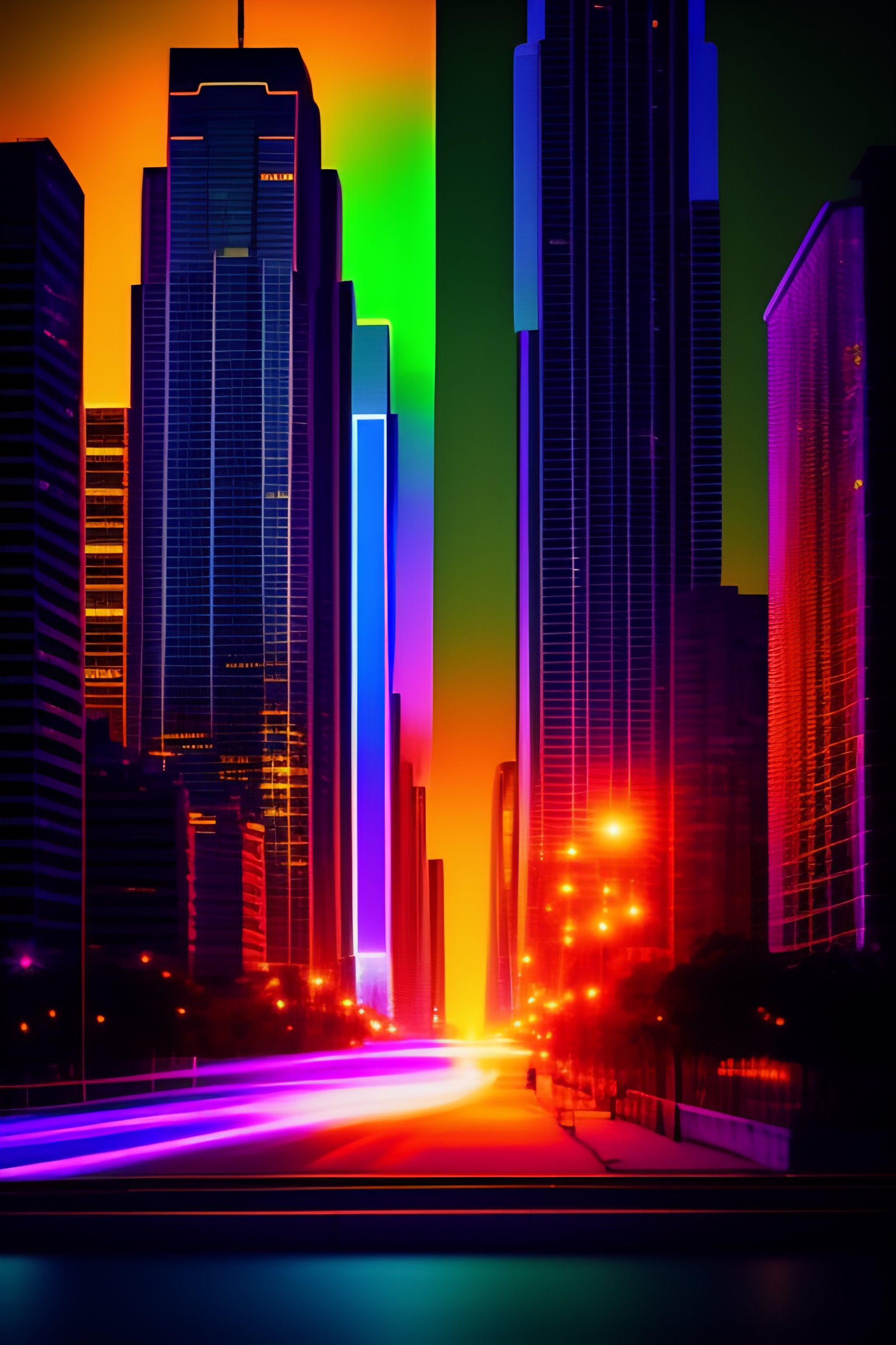 Lexica - Pixel image The Flash destroyed diffuse city night background ...