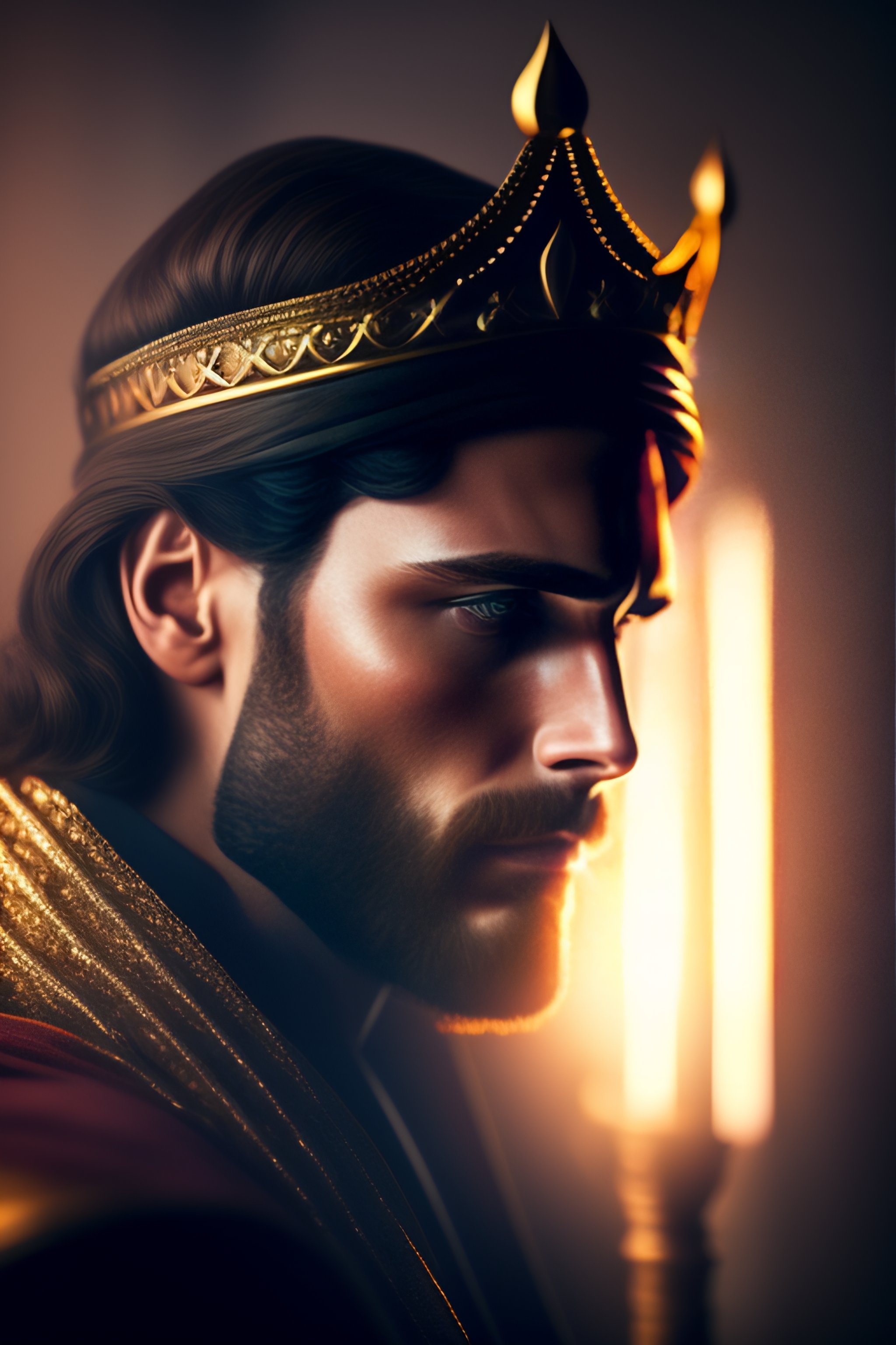 Lexica - Jesus, king, crown of thorns, realistic photography, shining ...