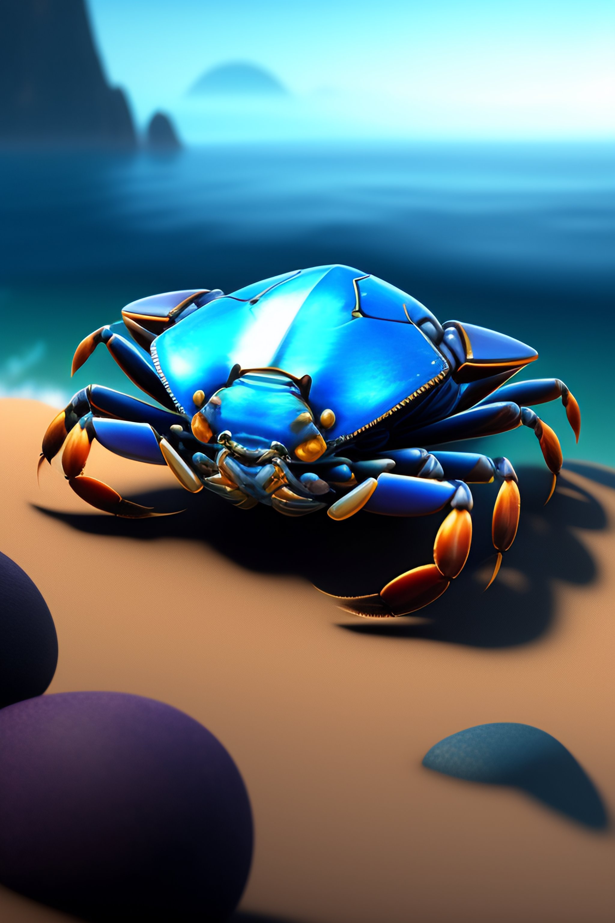 Lexica - Chico science avatar movie 3d cgi blue crab