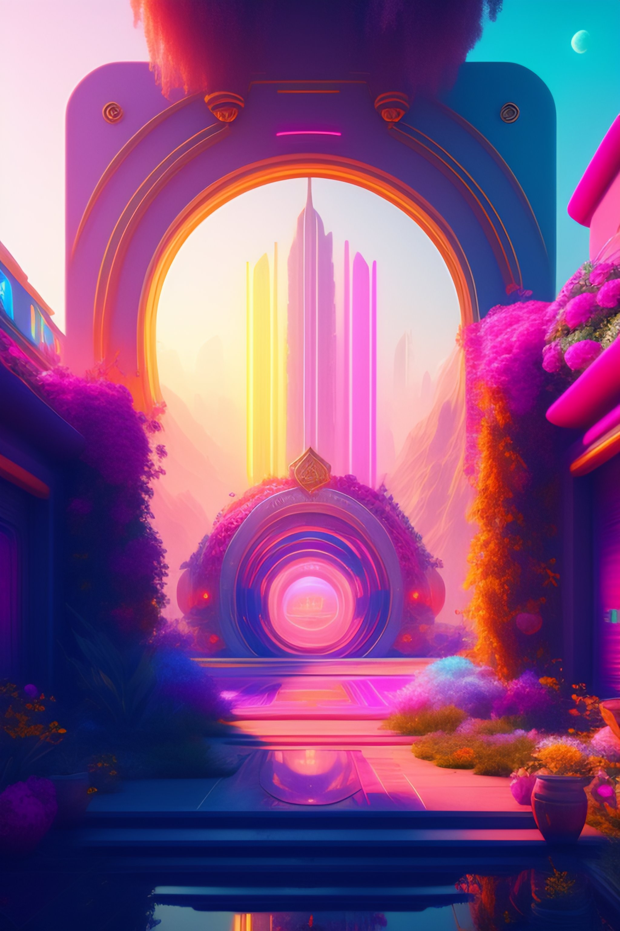 Lexica - An 8k resolution matte painting of a ghetto in futuristic ...