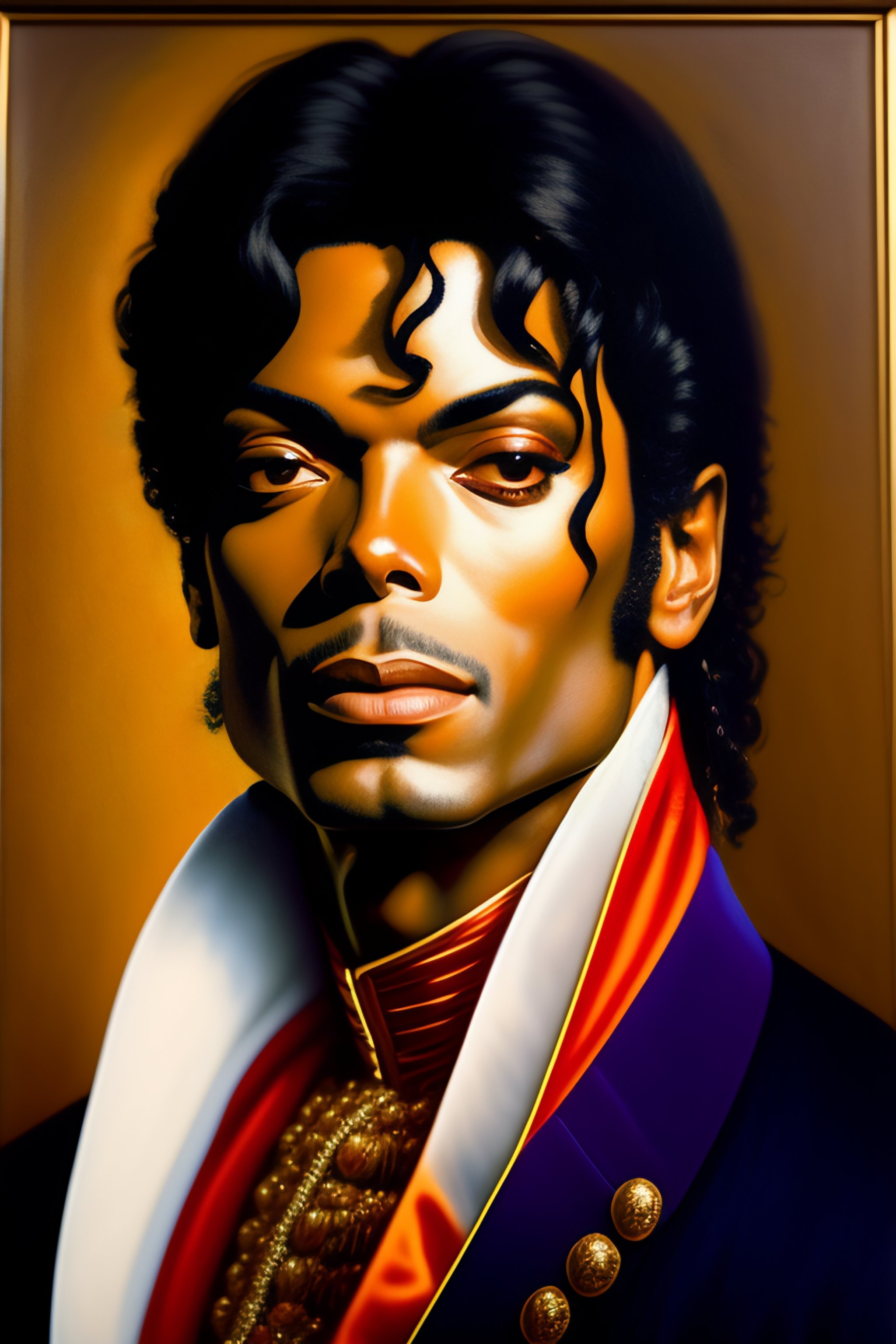Lexica - Portrait of Michael Jackson, oil on canvas, highly detailed ...