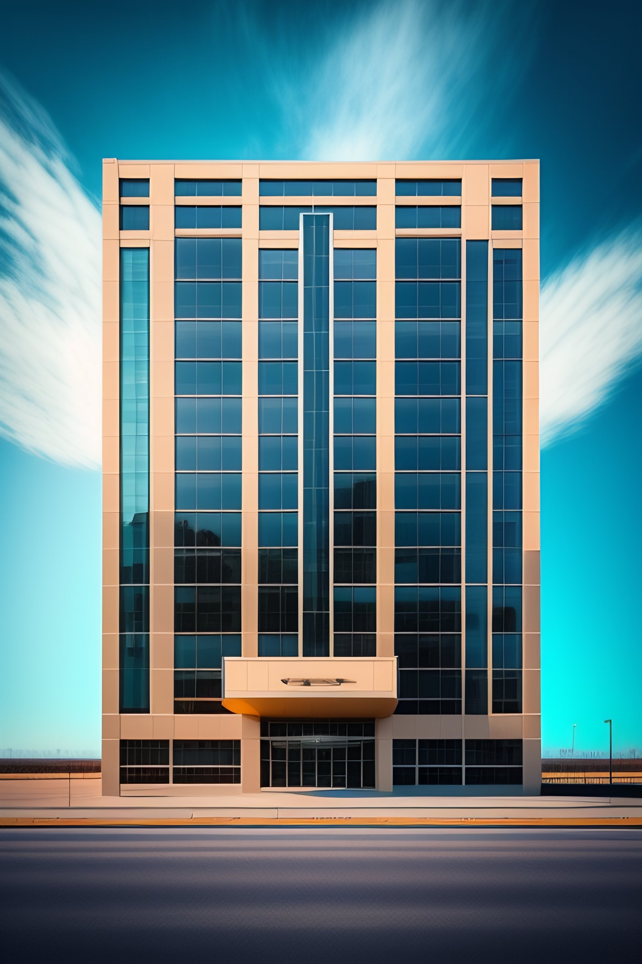 Lexica - Corporate building in shape of retro gameboy console