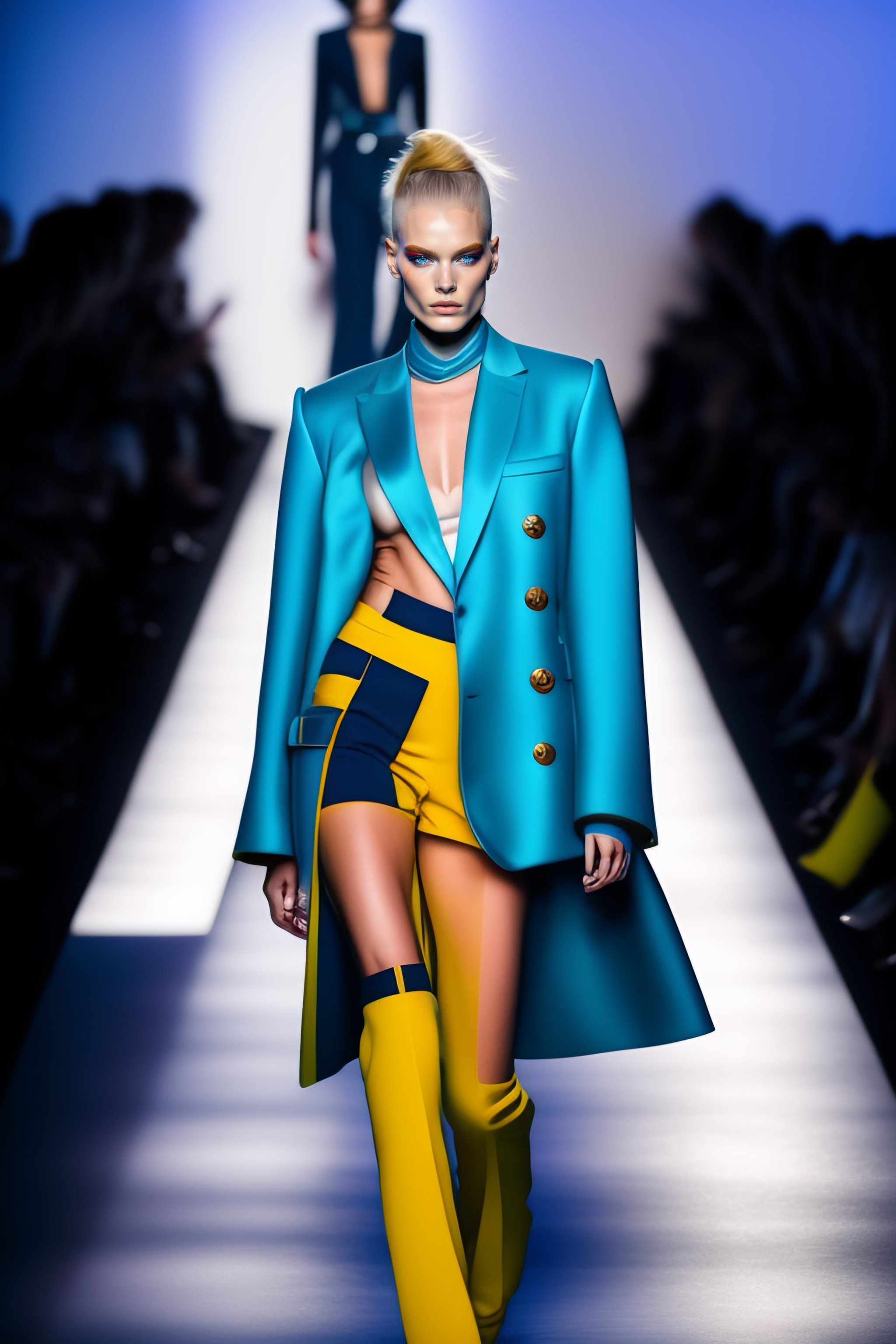 Lexica - A model from Iceland walking the runway at Paris Fashion Week ...