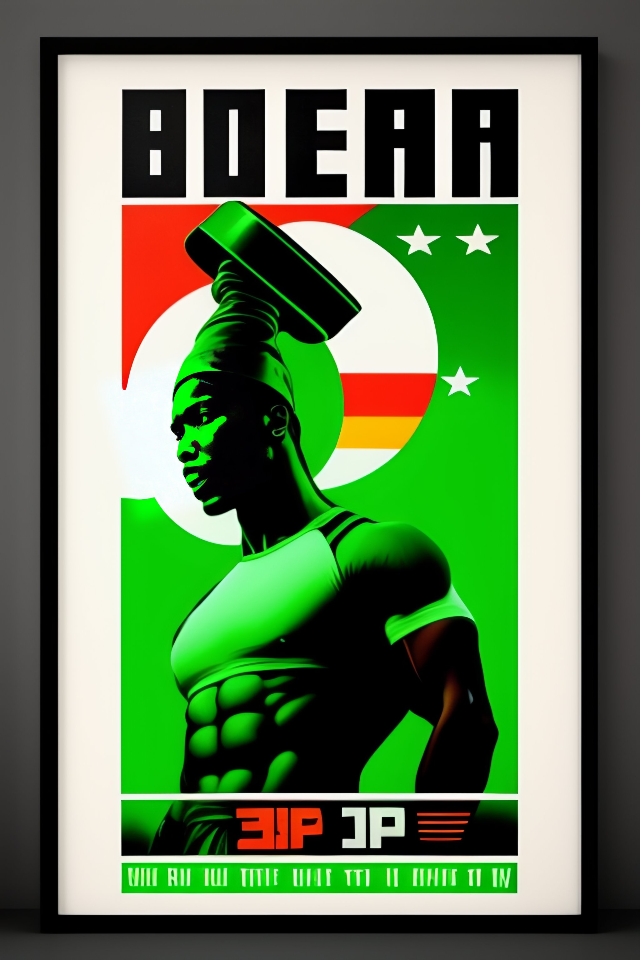 Lexica - Street art poster inspire by communist propaganda, green ...