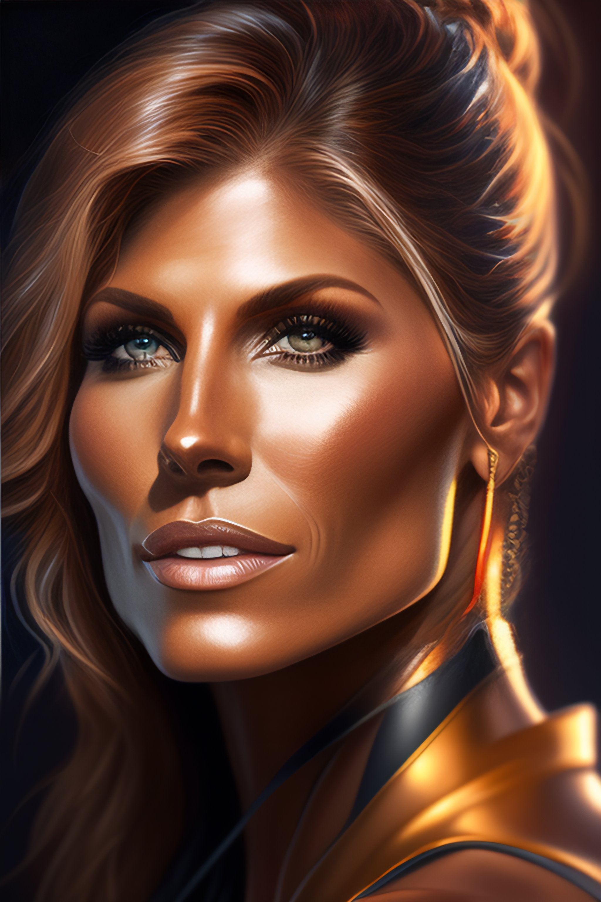 Lexica - Full length body portrait torrie wilson,copper wires web ...