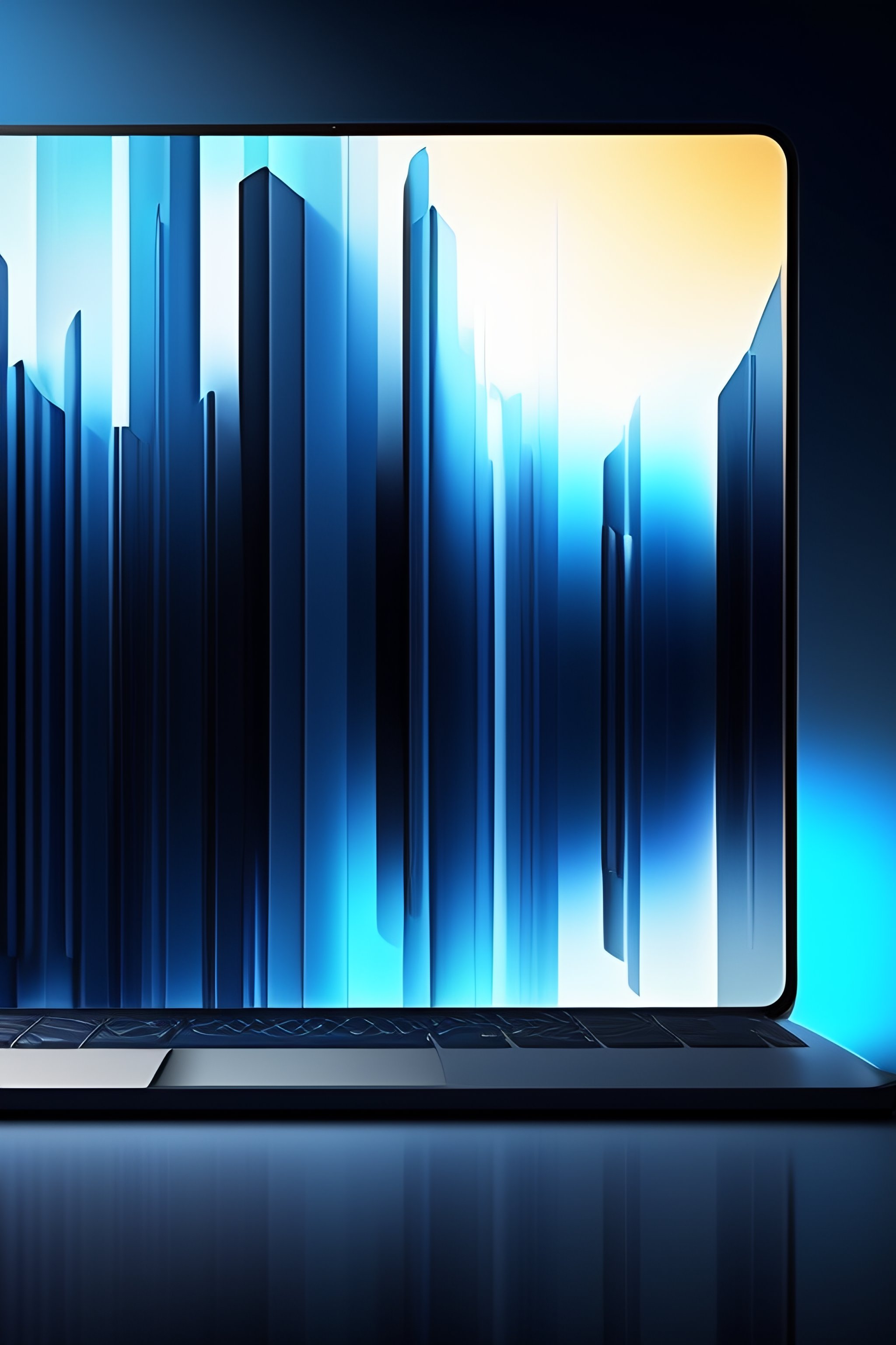 Lexica - Dark blue, cyber, black, interface, digital, art modern