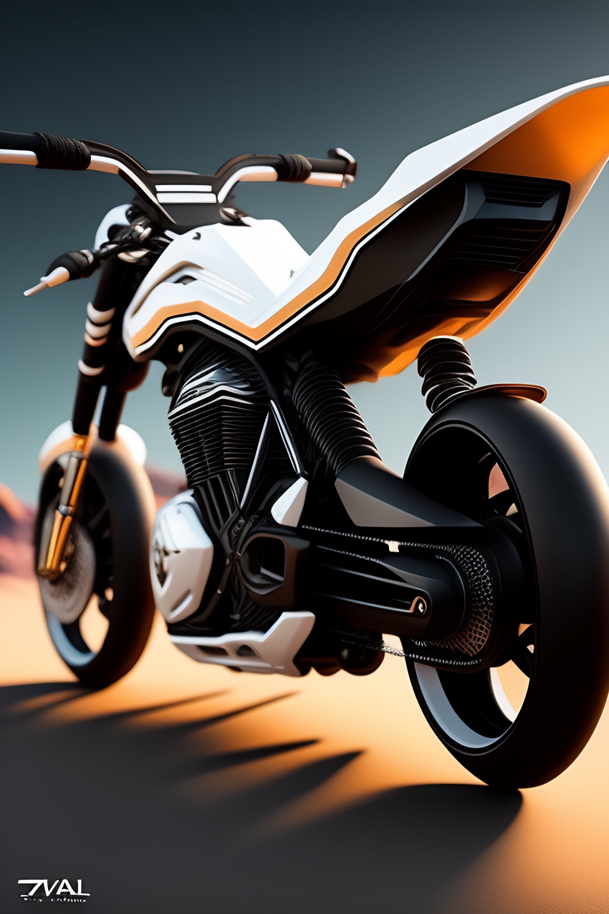 Lexica - White pearl and carbon fiber armoured motorbike in a style of ...