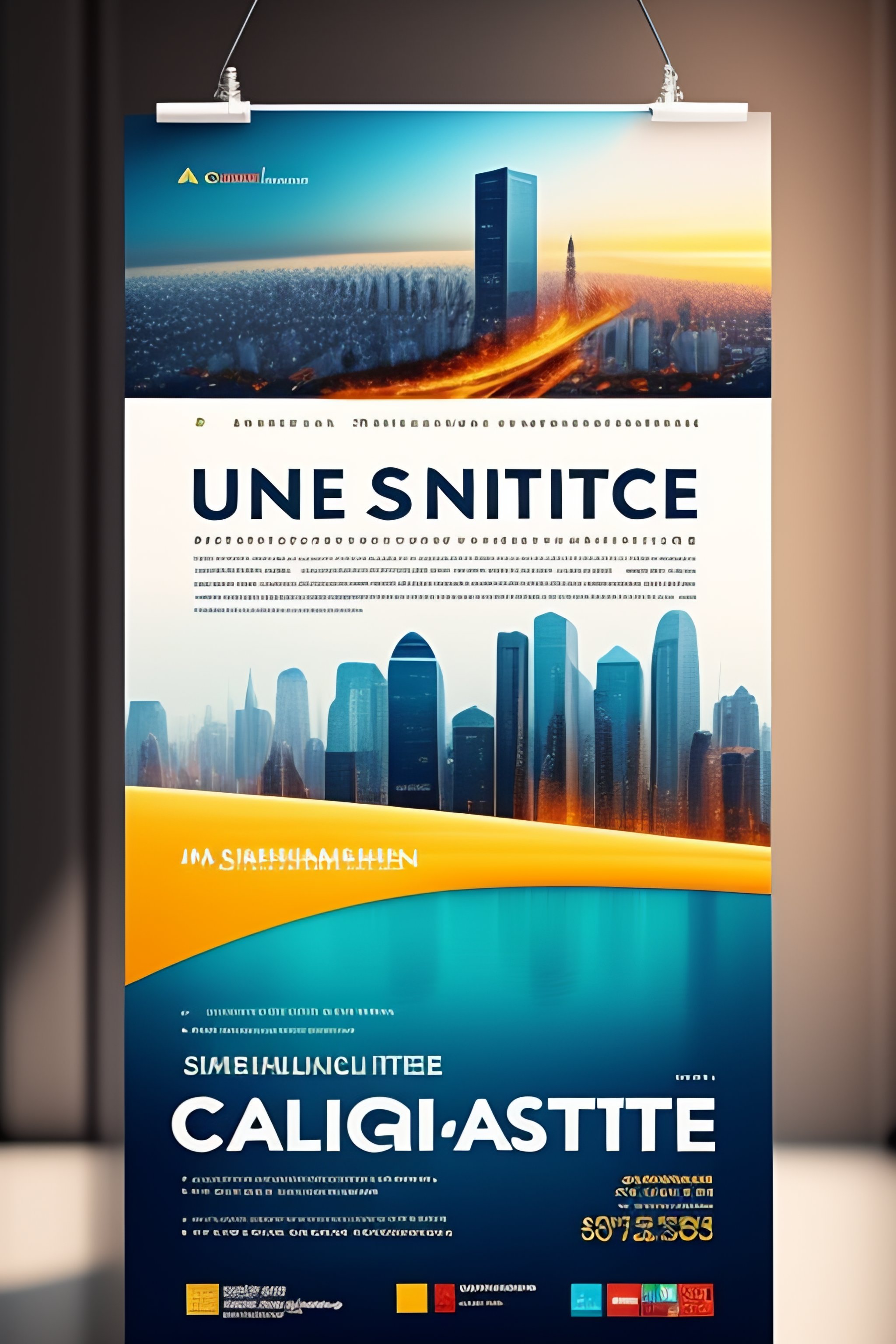 Lexica - Une affiche abstraite pour un colloque universitaire simple et ...