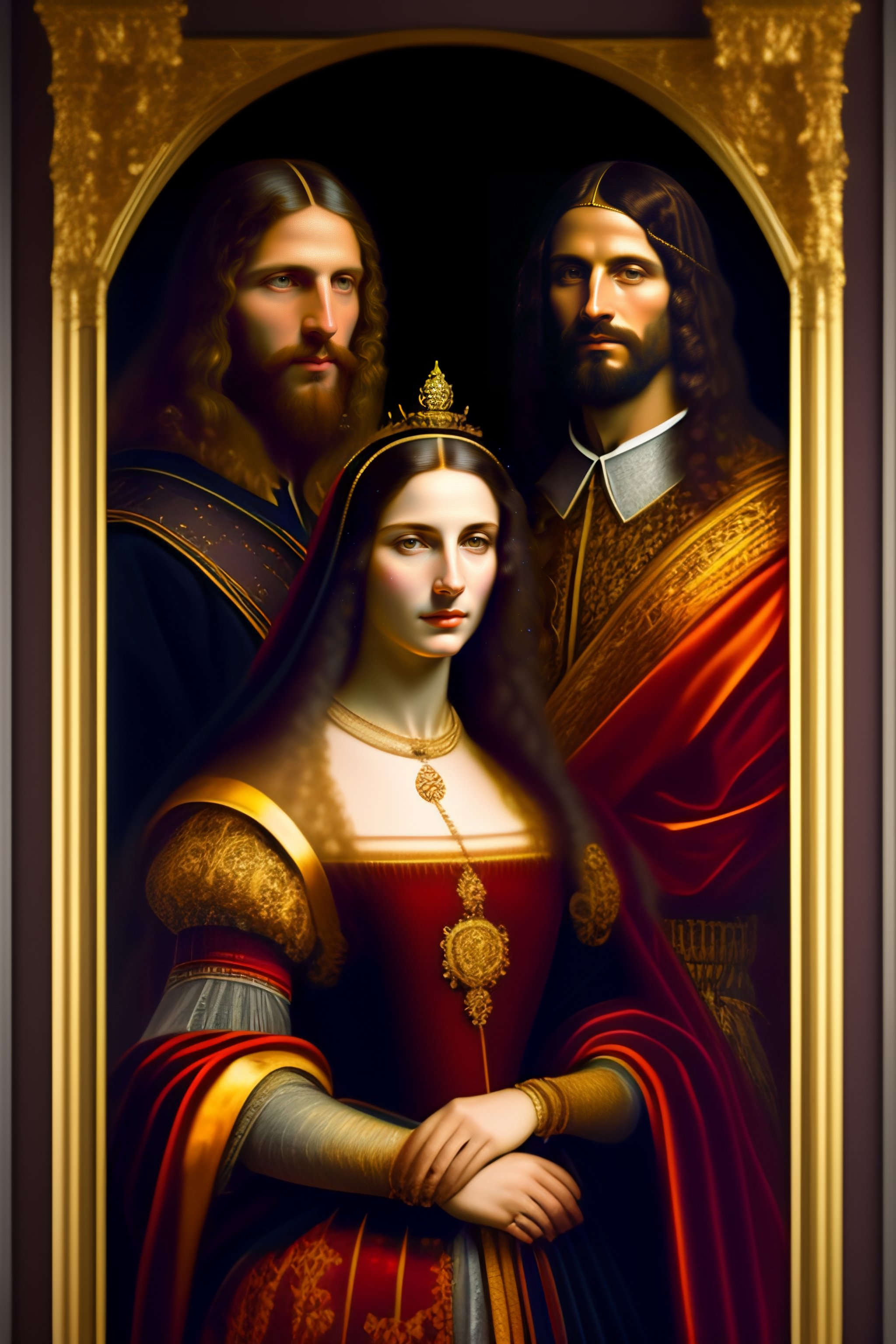 Lexica - Portrait of Medieval Royalty, synthesizers, Moody, night, moon ...