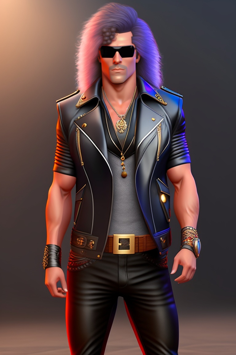 Lexica - Unique rock singer clothing outfit,