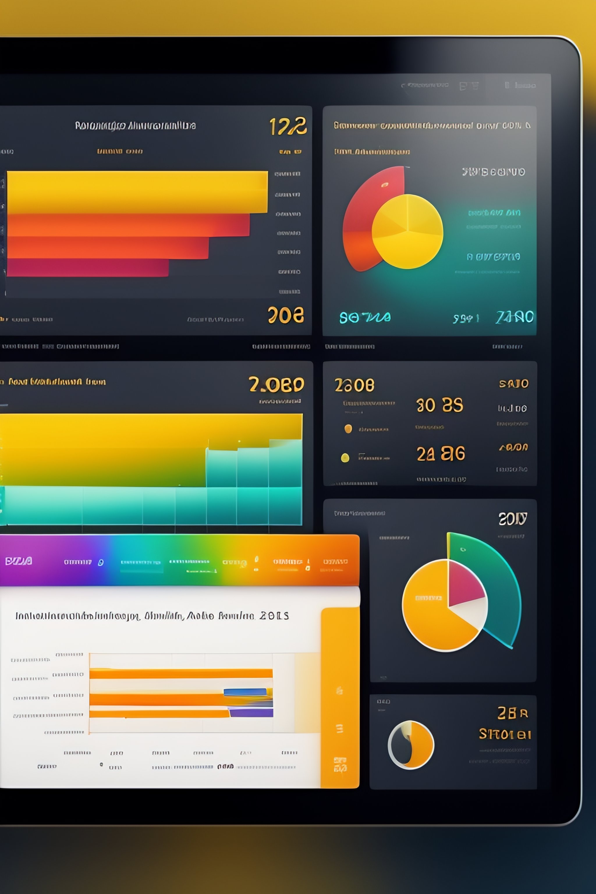 Lexica - Futuristic Power BI dashboard