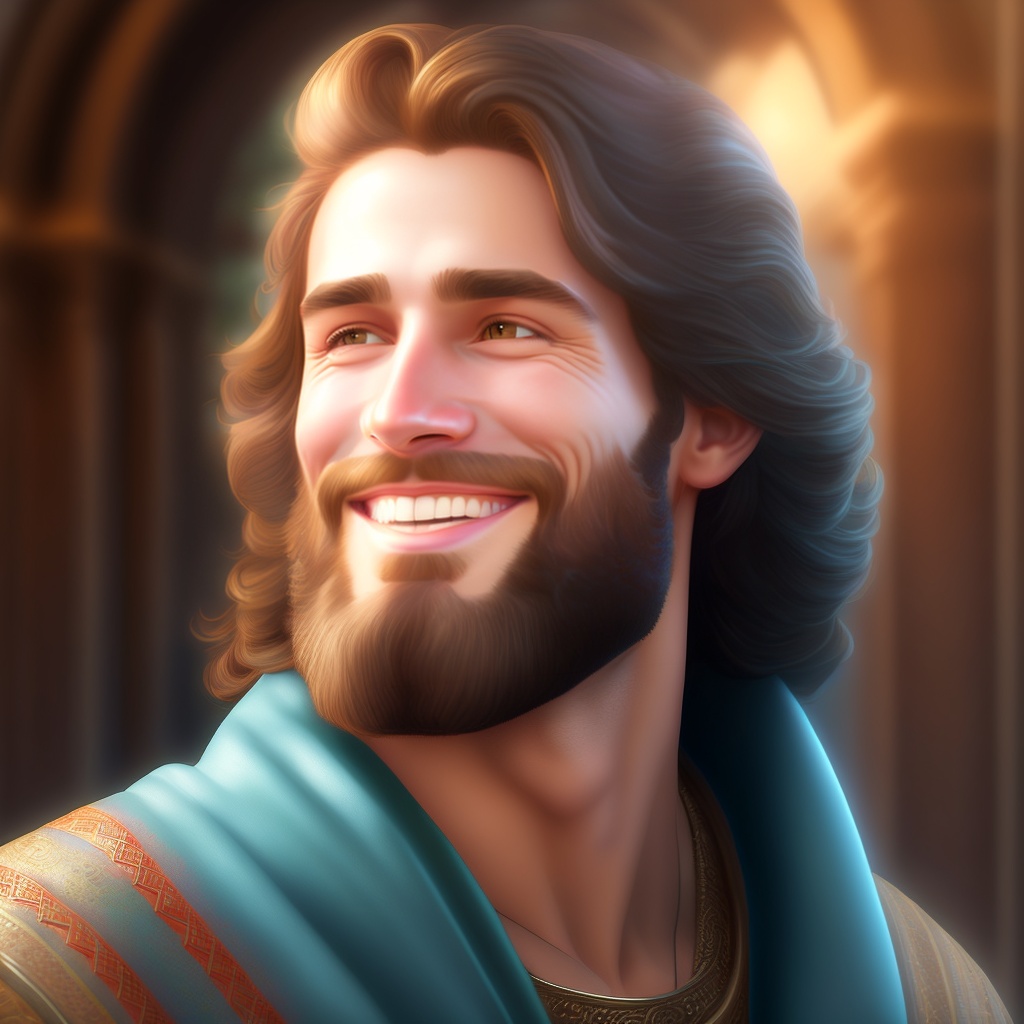 Lexica - Jesus christ, handsome, generous, light smile, that conveys ...