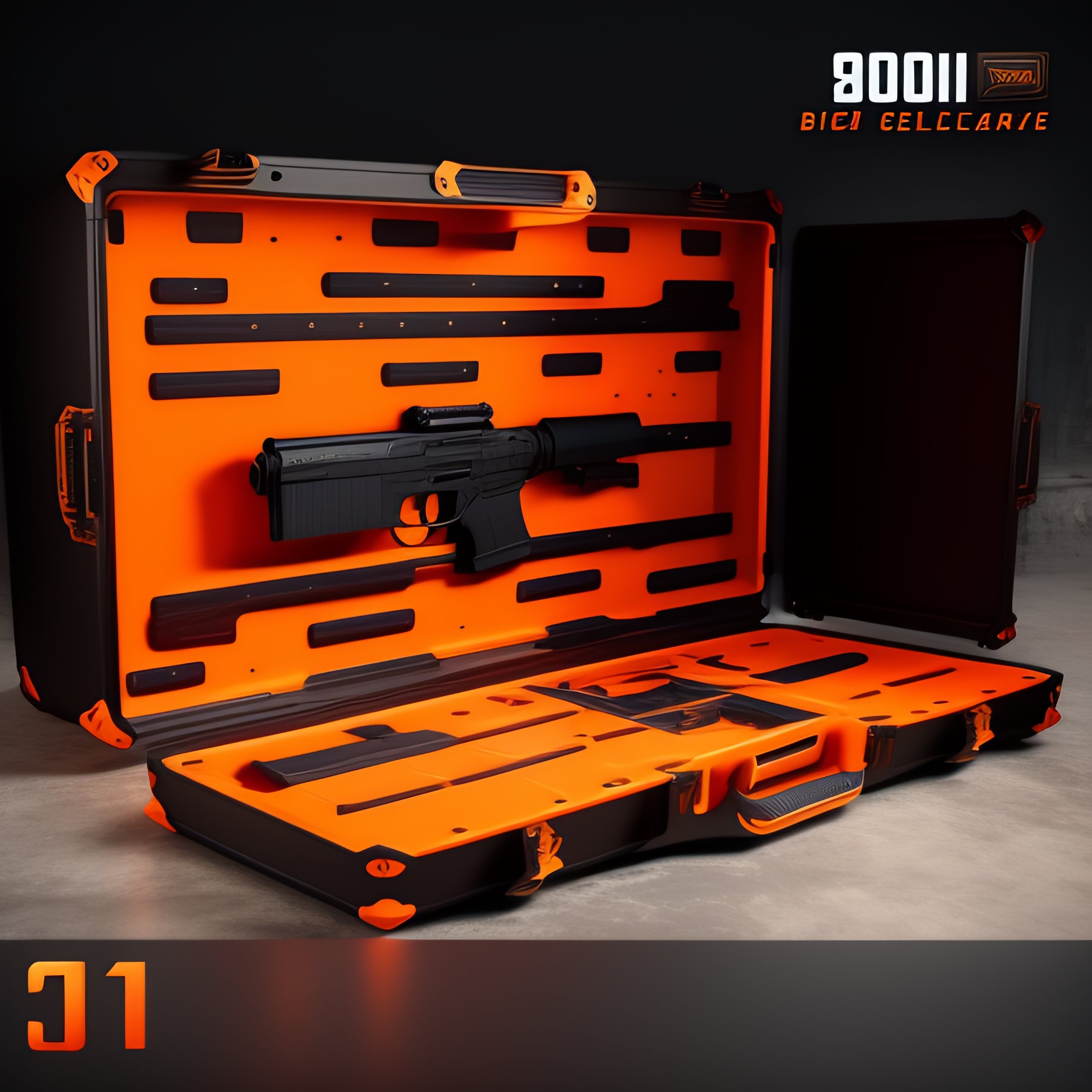 Lexica - CS-GO deluxe big gun box case, skin collection, orange color ...
