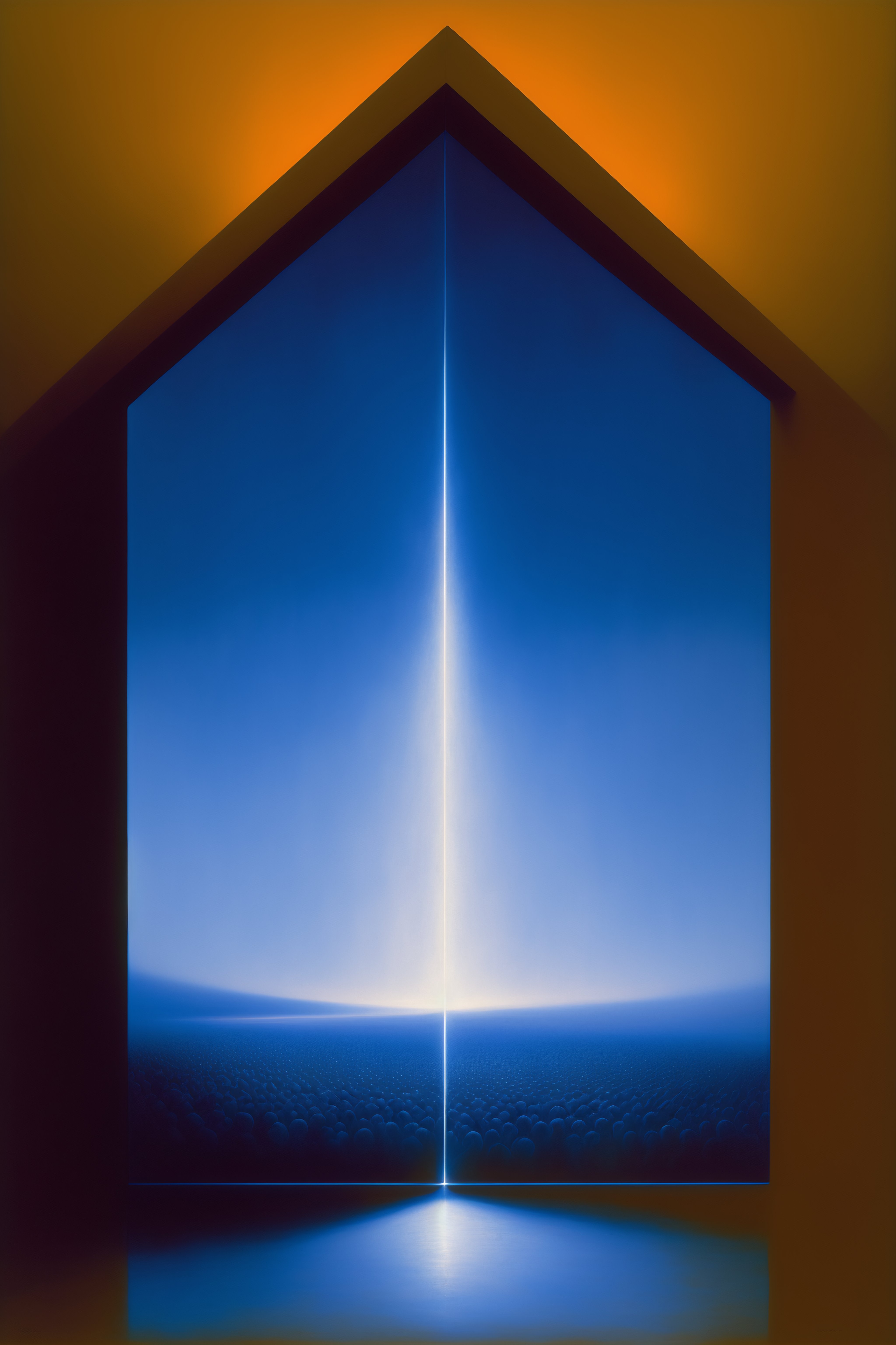 Lexica - Worshippers in robes huddled around a very complex gigantic ...