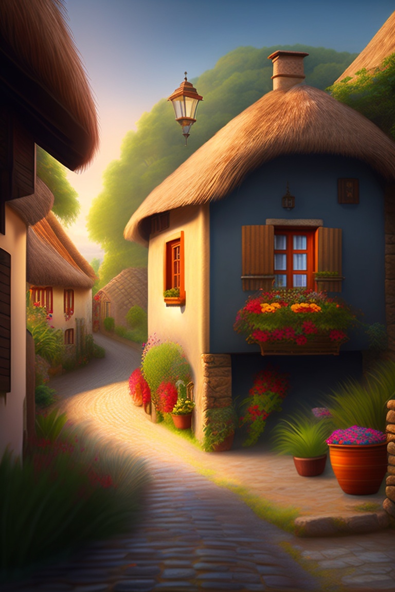 Lexica - Rural Village Setting: Picture a quaint, picturesque rural ...