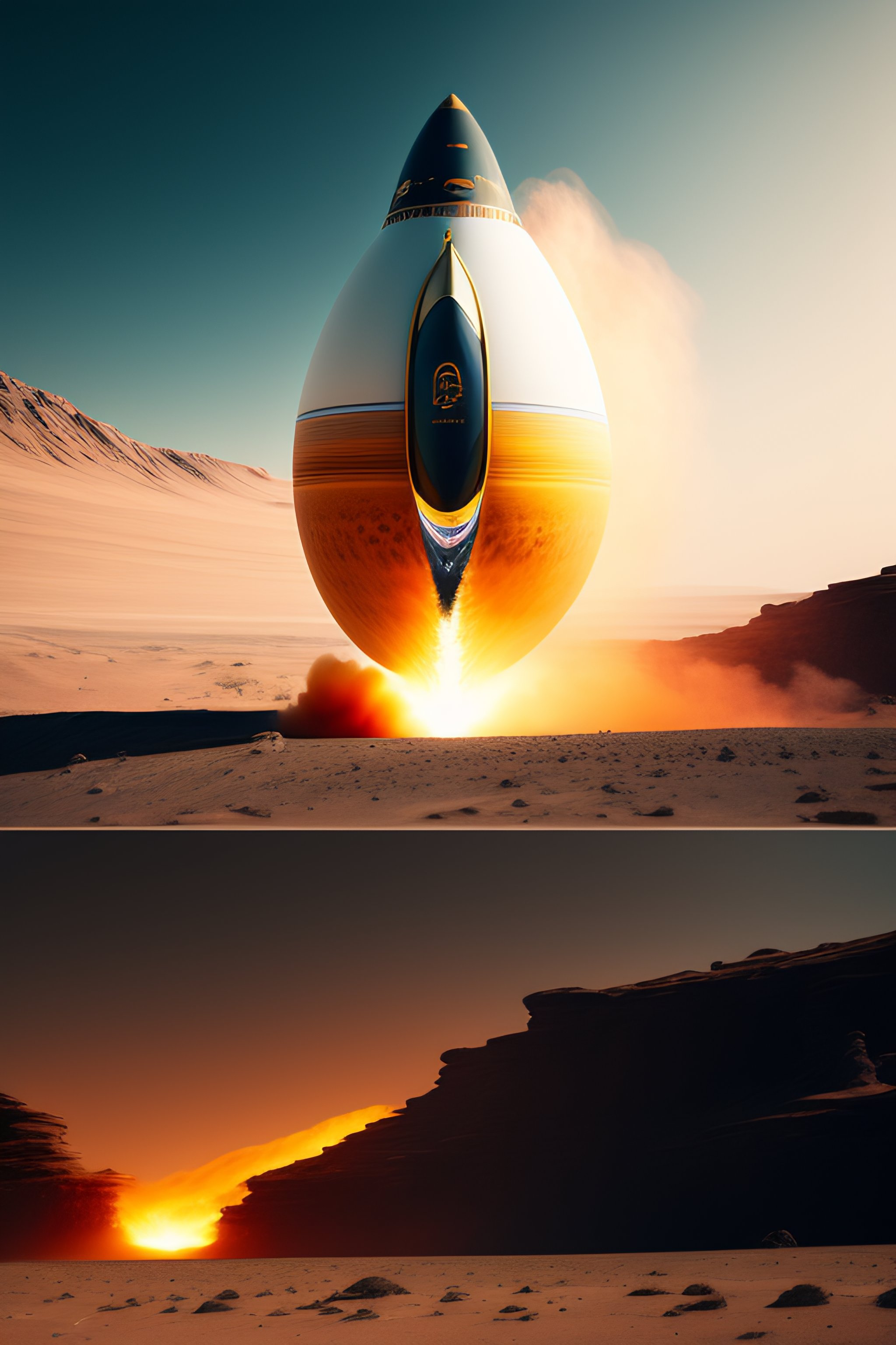 Lexica - Rocket exploding on venus