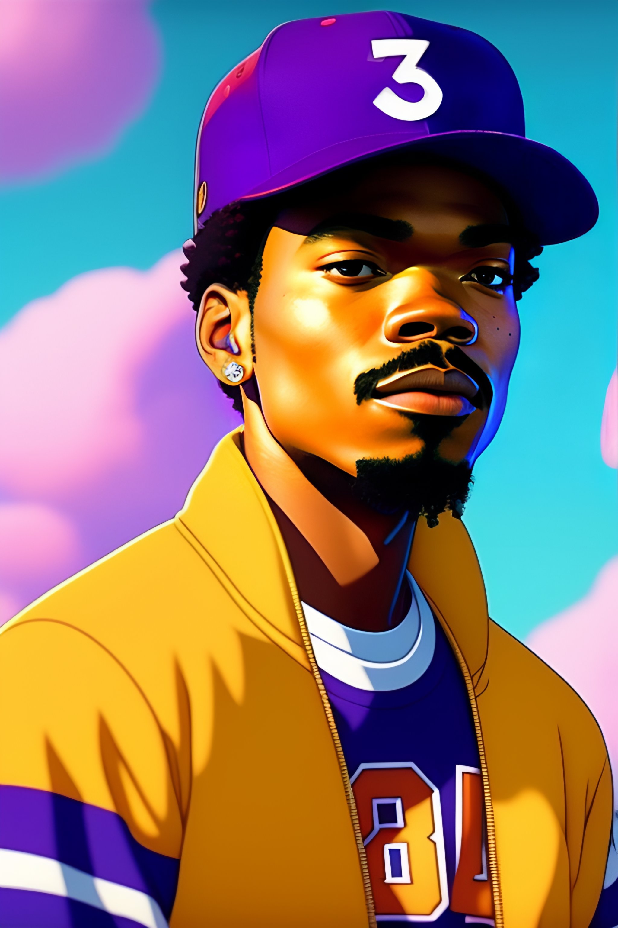 Lexica - A tv still of chance the rapper starring in a ghibli animated ...