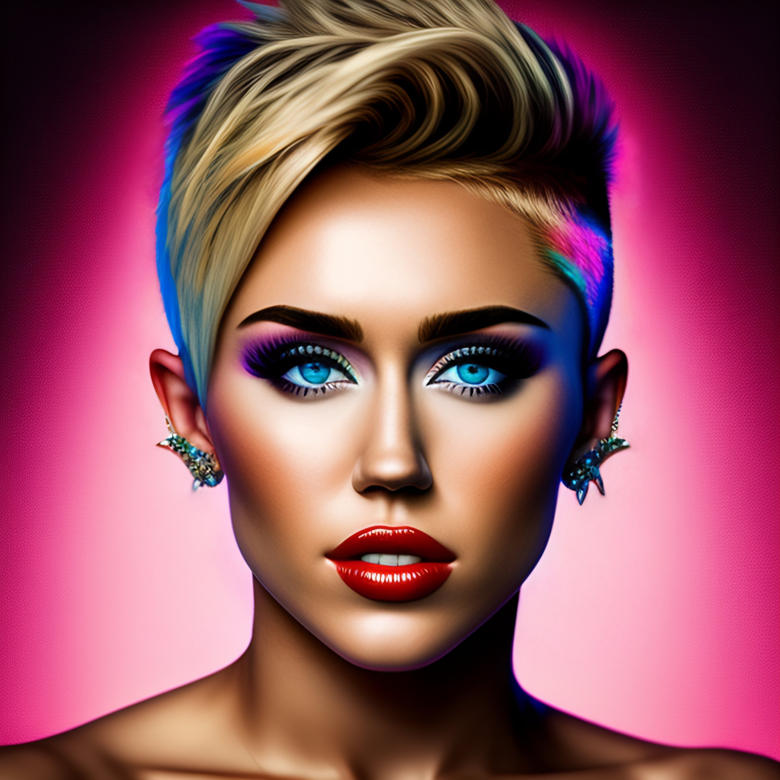 Lexica - Headshot of miley cyrus hyperrealistic high quality