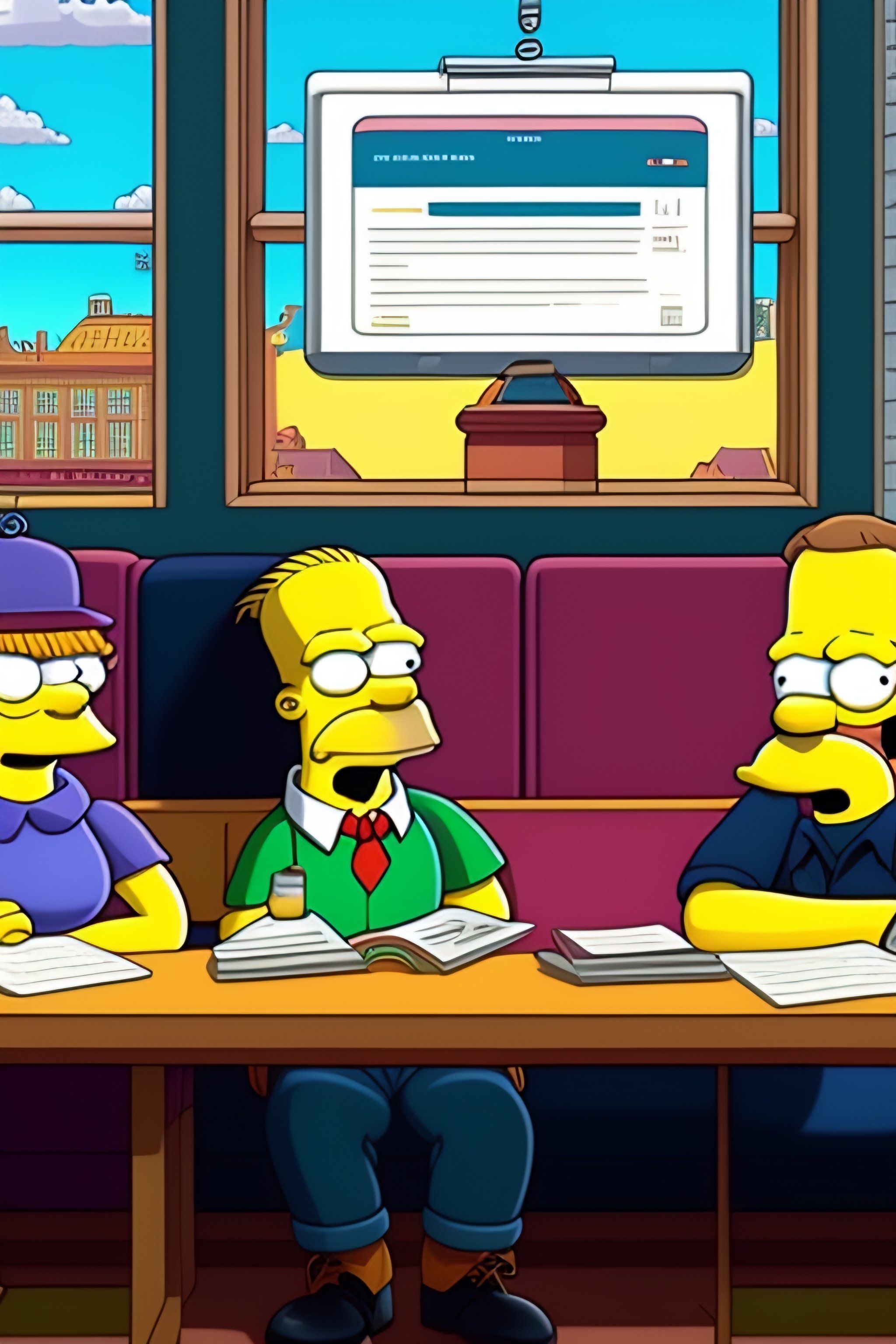 Lexica - Essays writing bored student Simpsons style