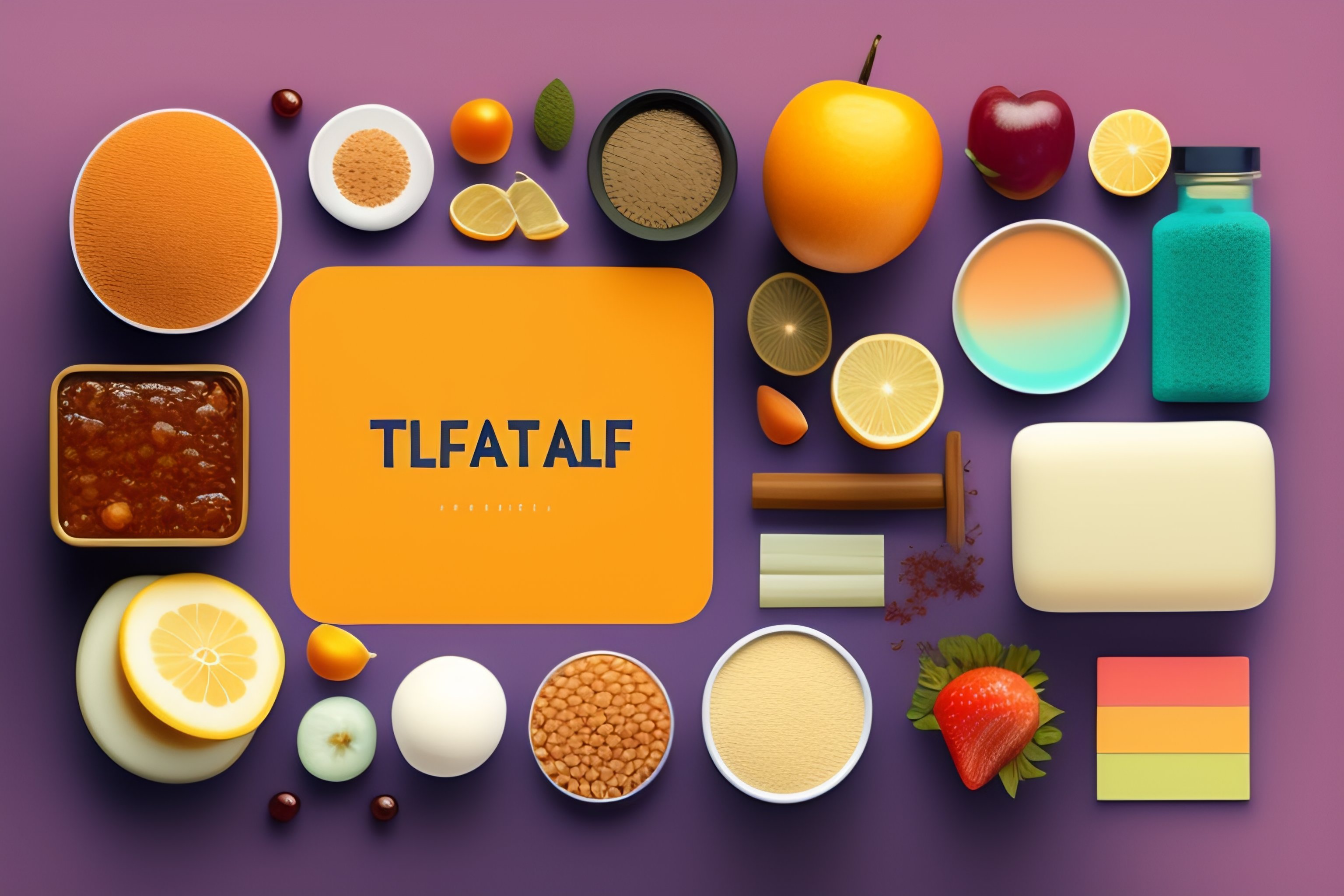 Lexica - Creative flat lay, soft color background