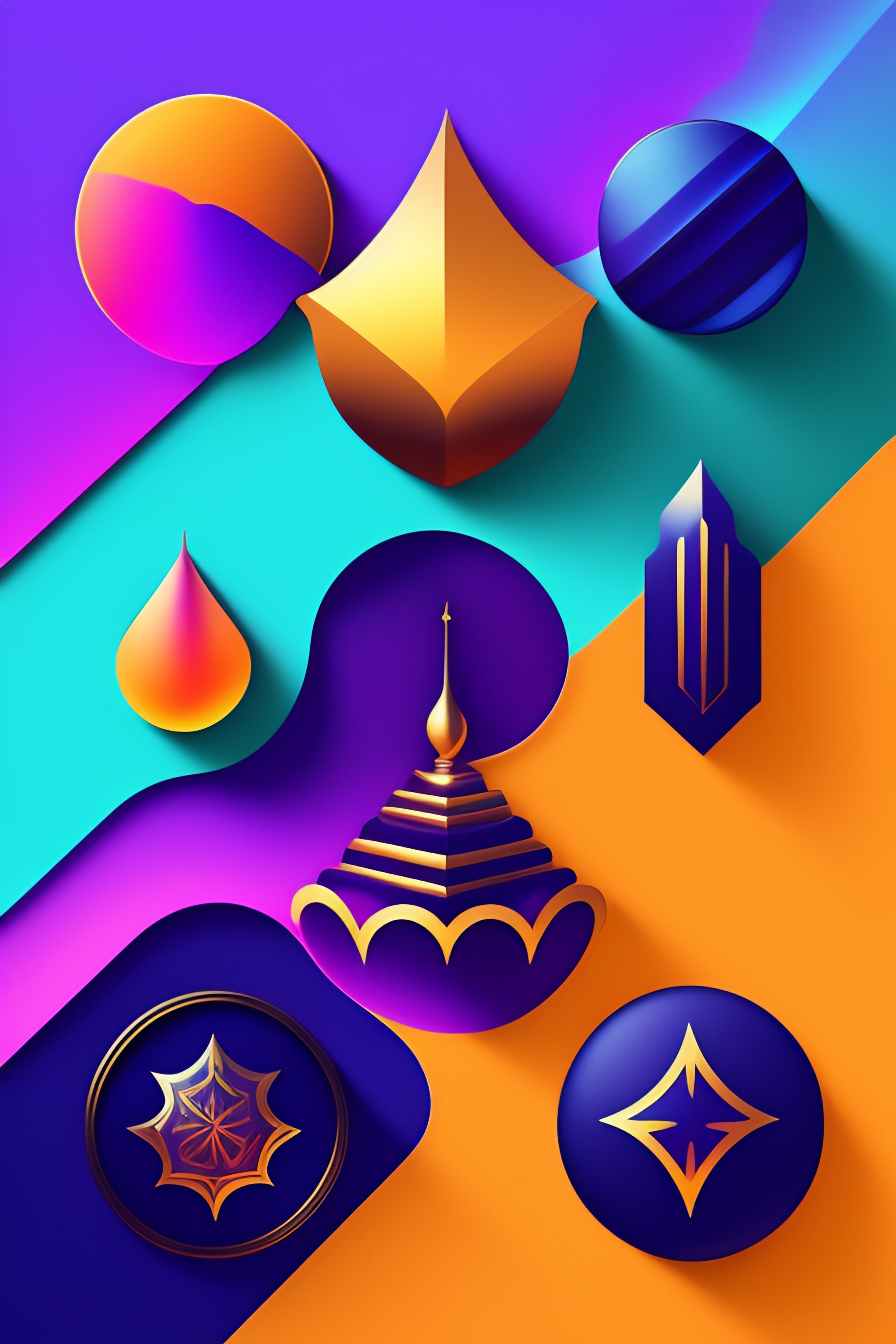 Lexica - Vector icon pack, magic themed, for an AI image generation app ...