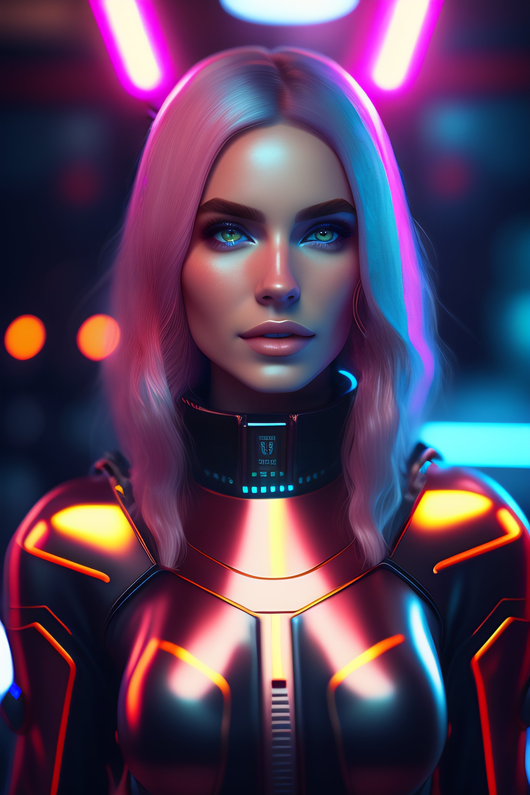 Lexica - Futuristic rave electronik trance club girl, unreal engine ...