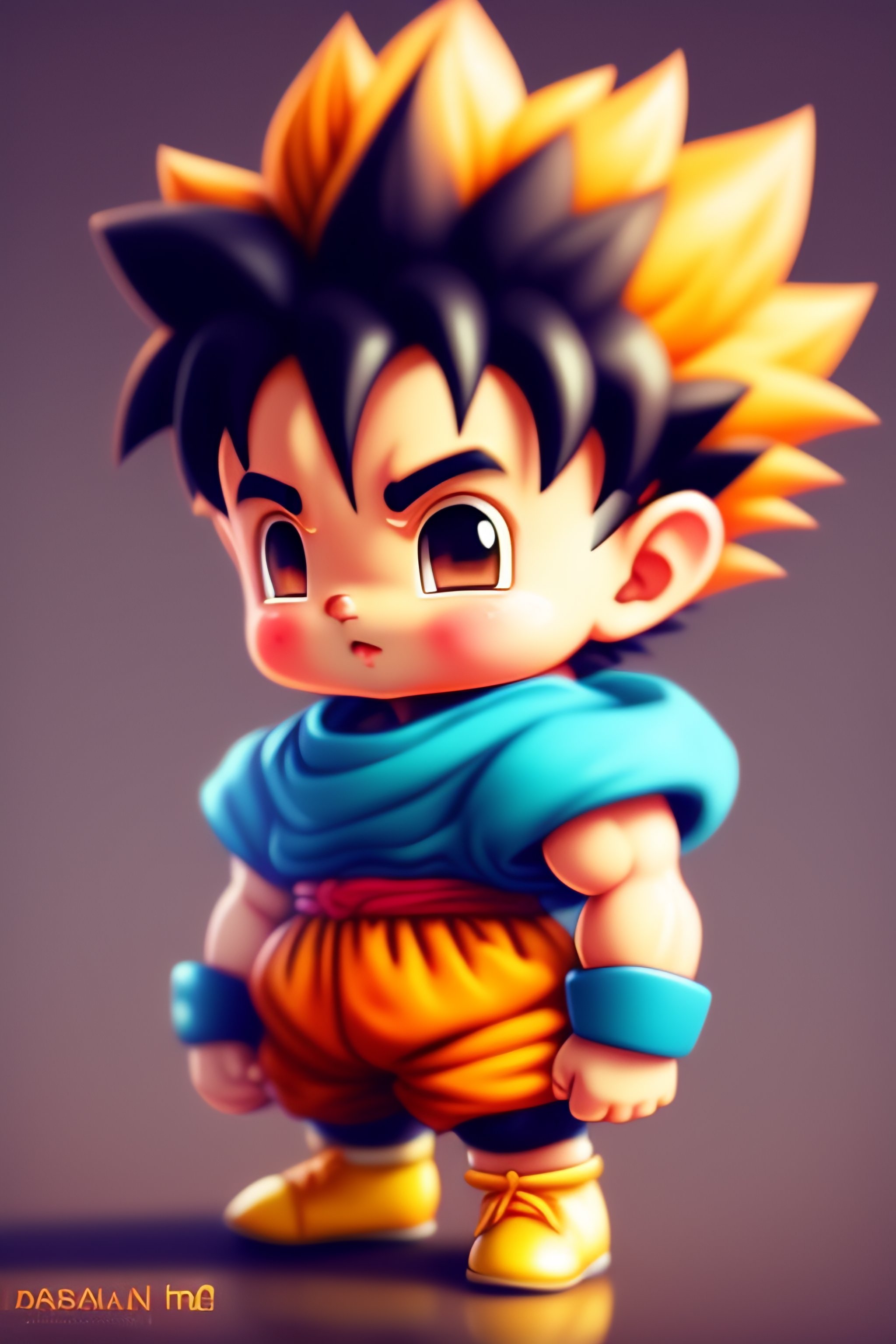 Lexica - Cute and adorable cartoon goku baby, fantasy, dreamlike ...