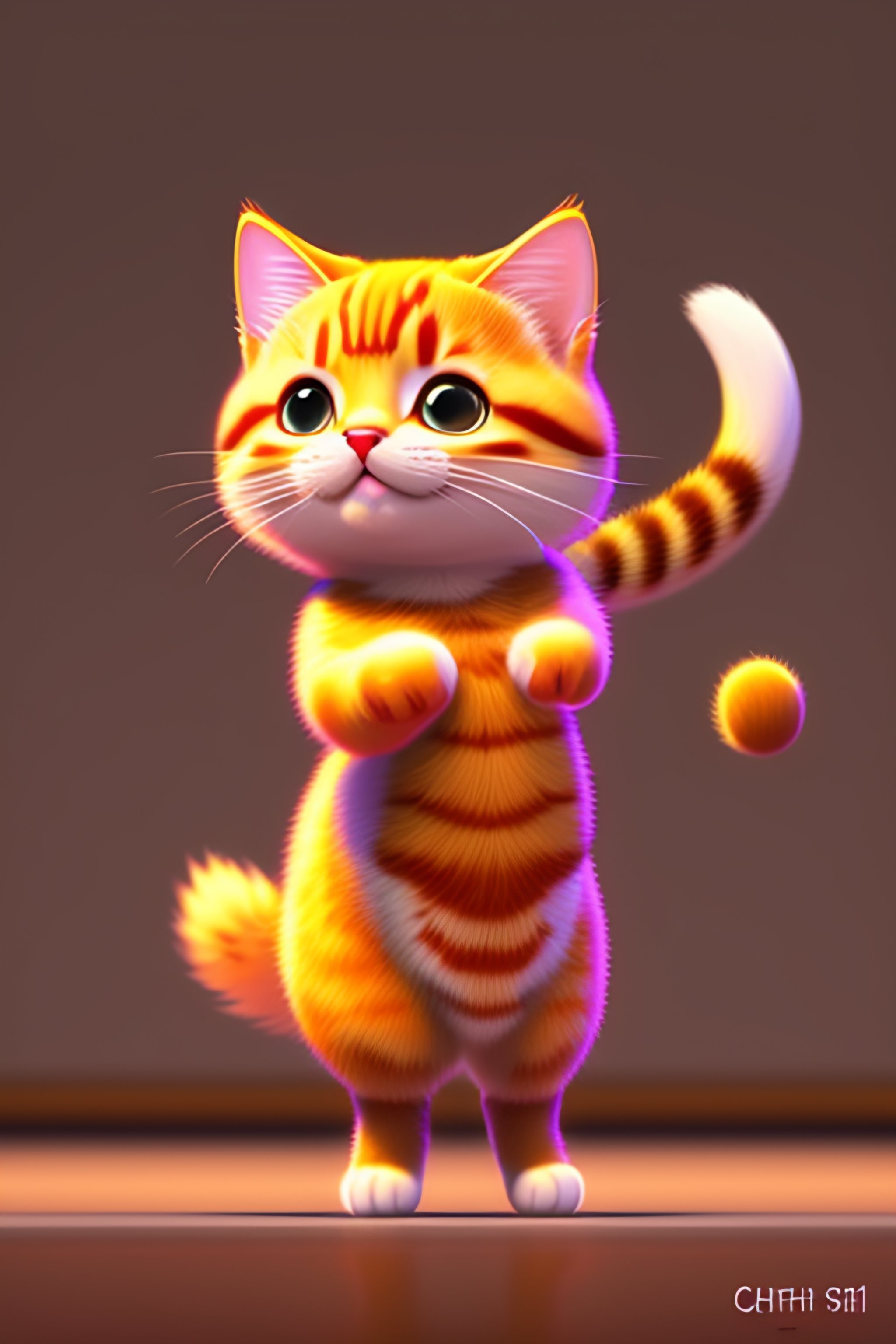 Lexica - Cute chibi cat dancing