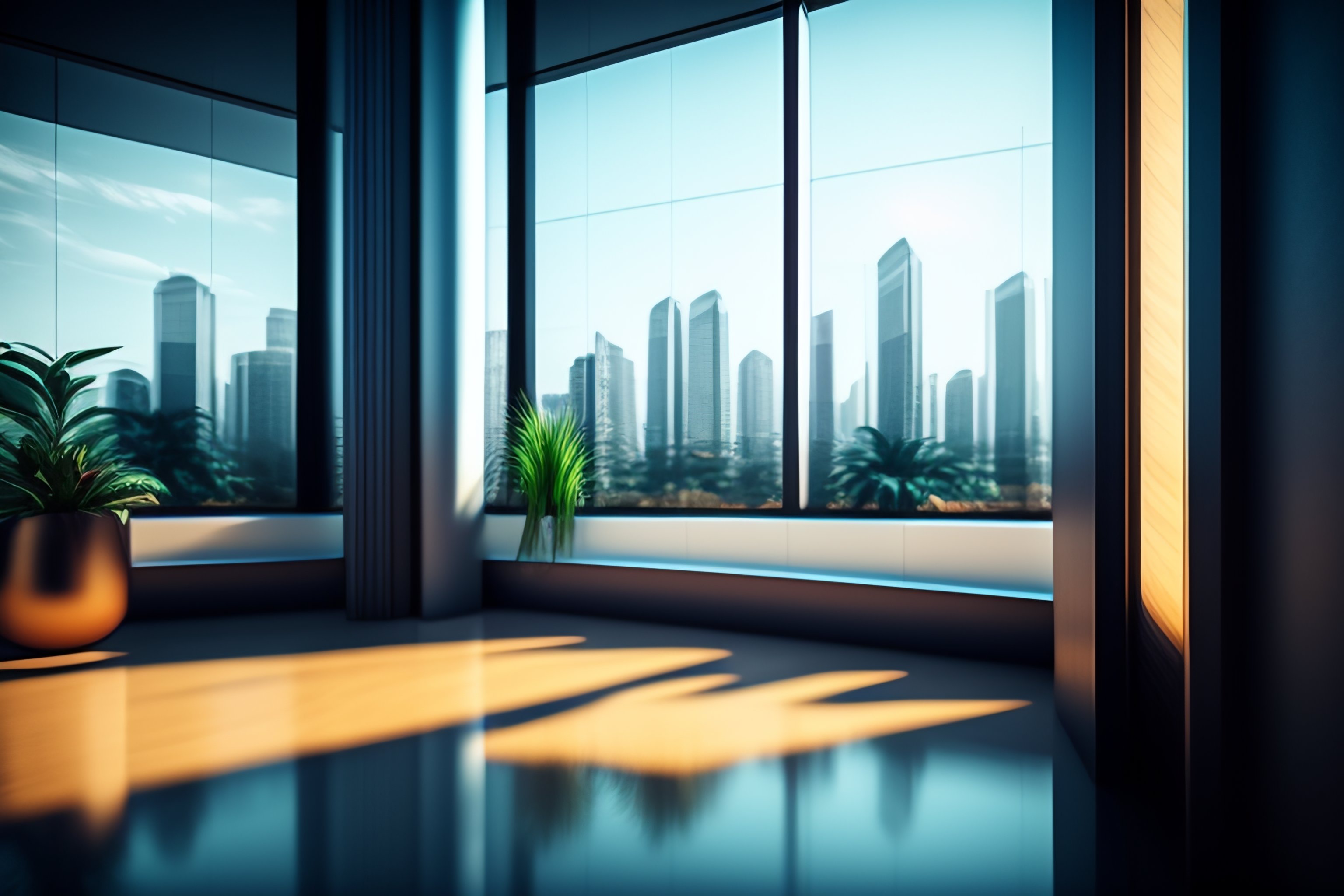 Lexica - Lawyer office, big desk with comfortable chair in front of the ...