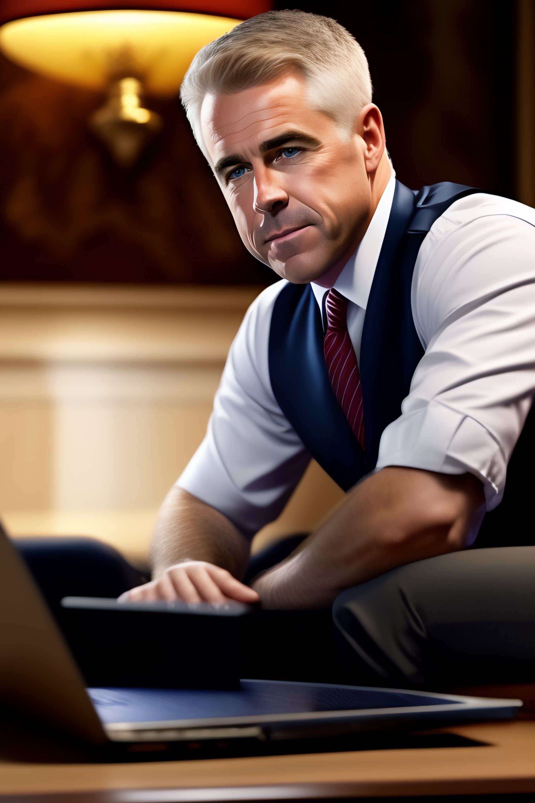 Lexica - Ben matlock using a laptop. photo realistic. funny.