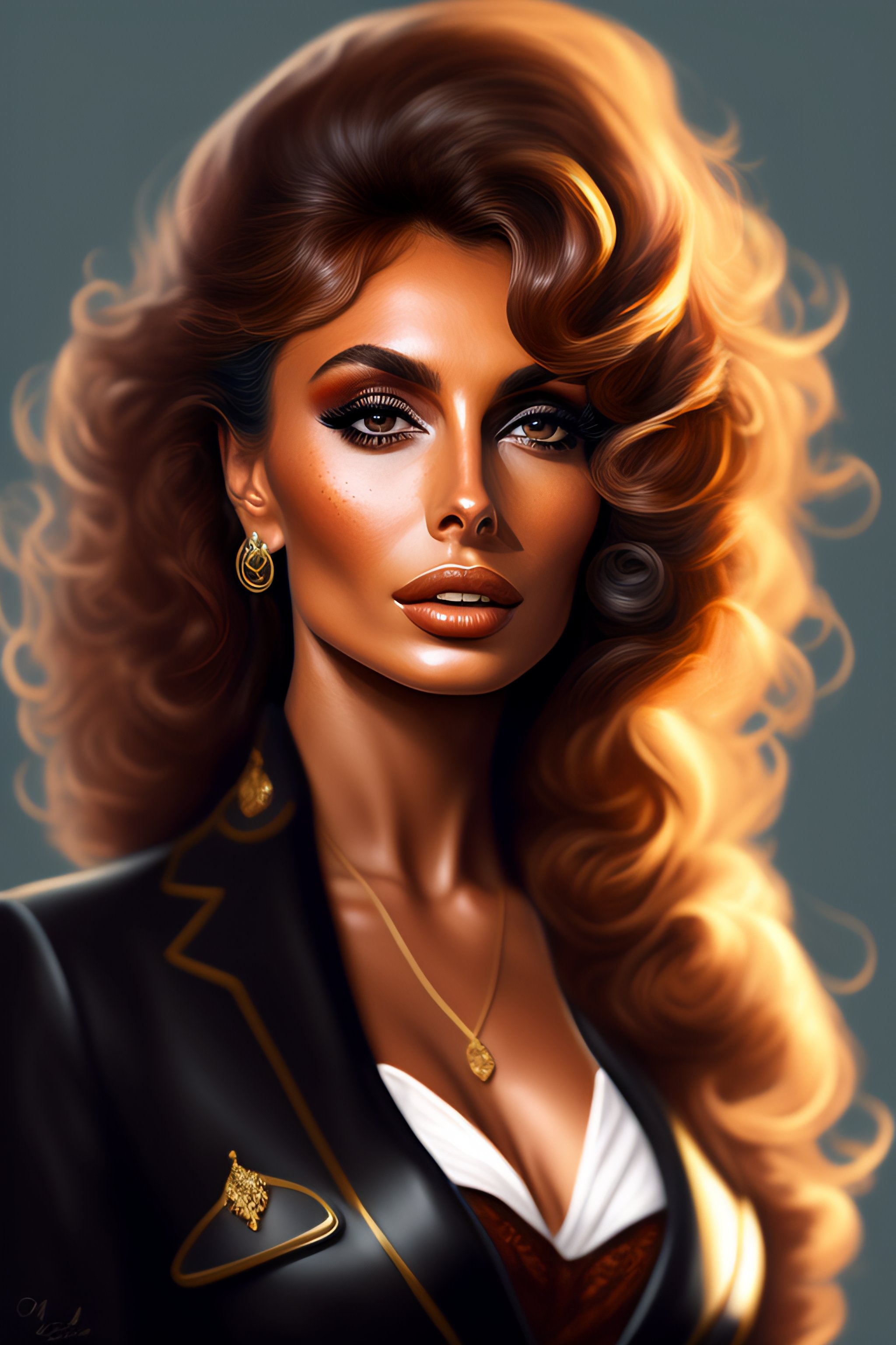 Lexica - Black round shades, A full body portrait of sofia loren beautiful wild, intricate ...