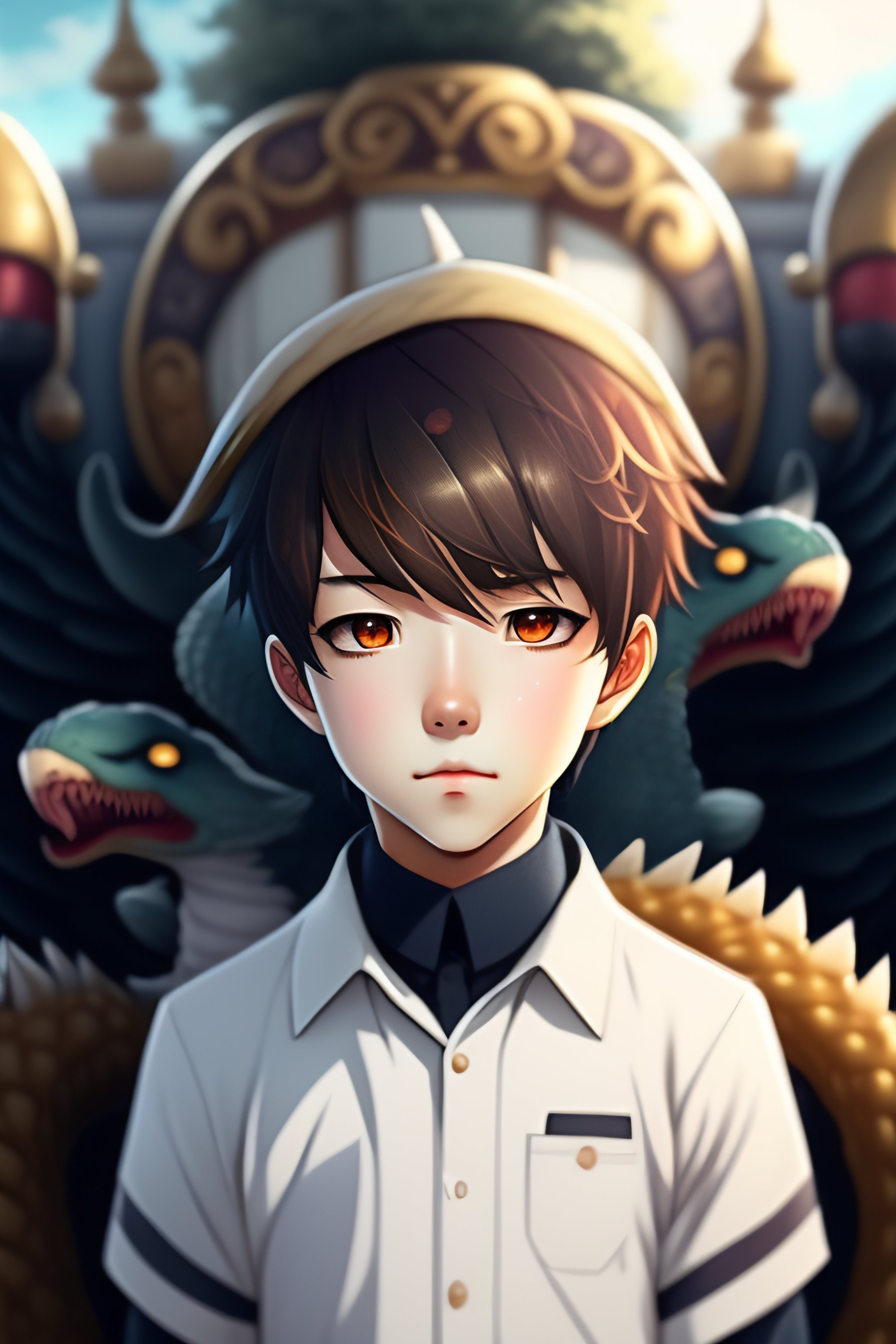 Anime Boy Behind
