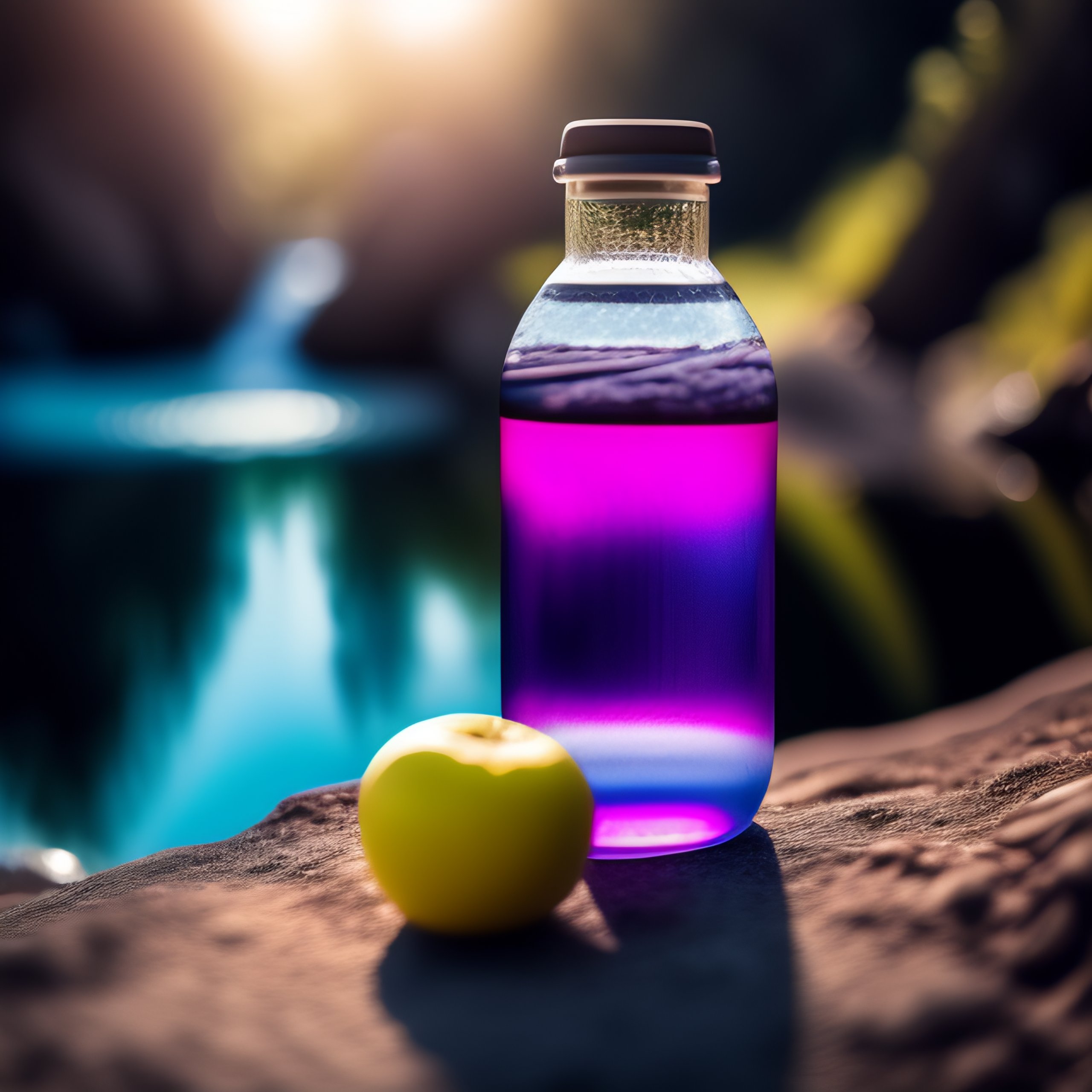 Lexica - Bottle of water for hiking, 4k hd, high quality studio, food ...