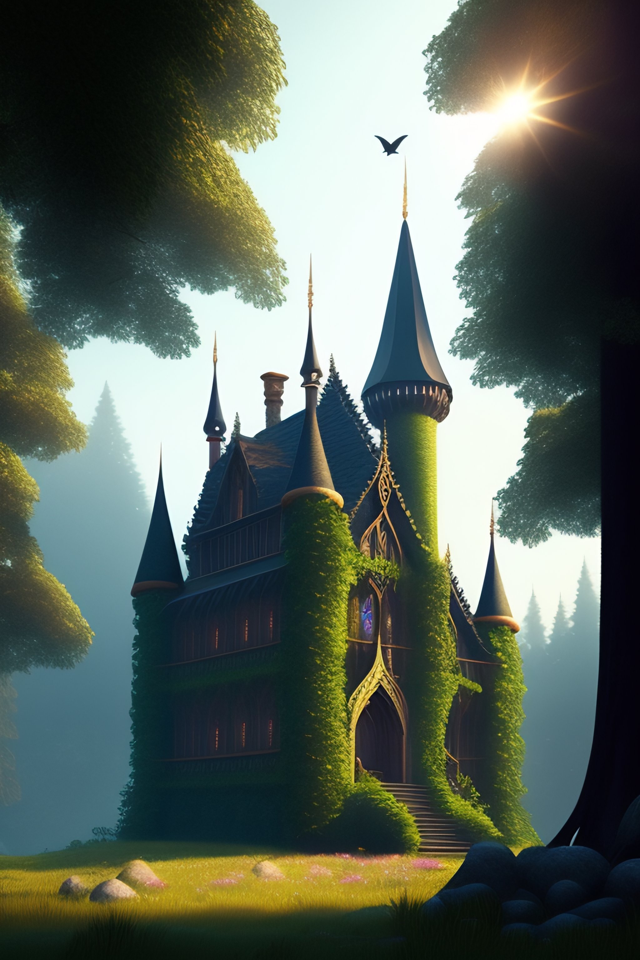 Lexica - Gothic elven castle in the forest