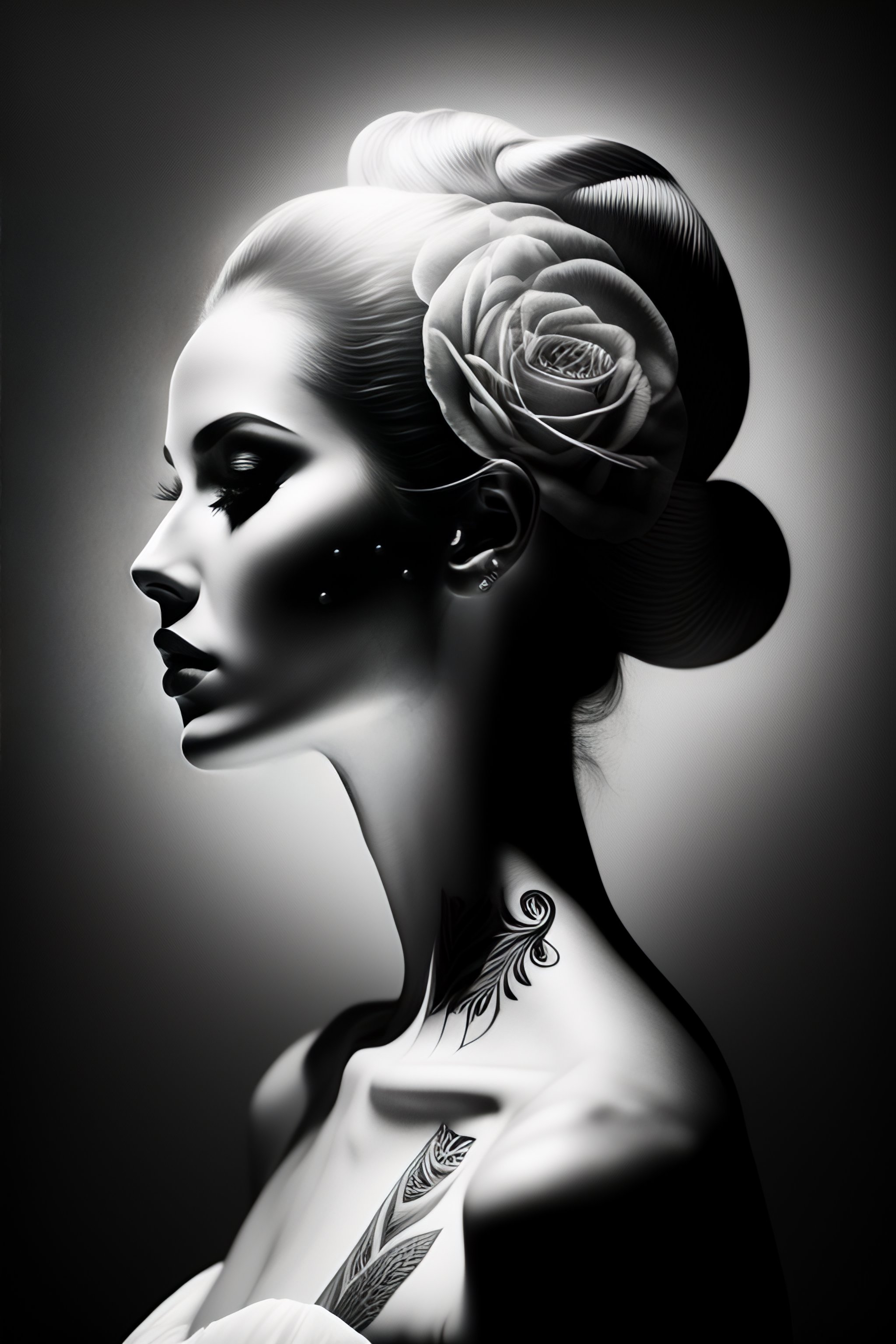 Lexica - A photograph of a unique linework tattoo. The subject of the ...