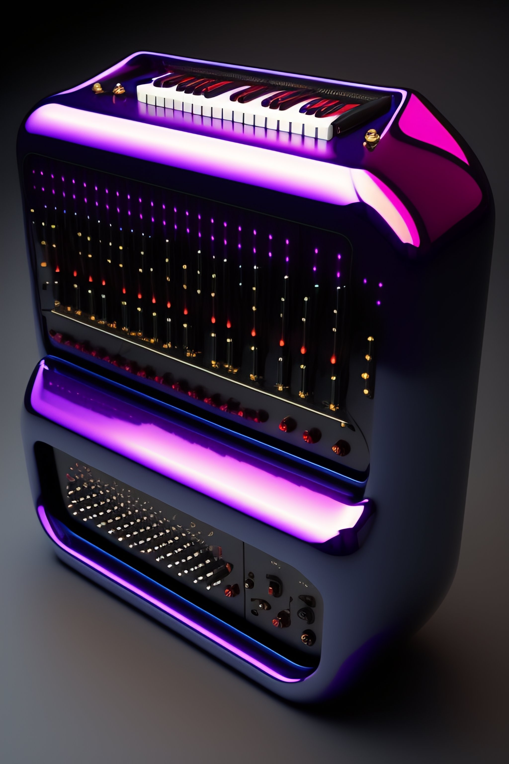 Lexica - Shiny latex moog synth body part