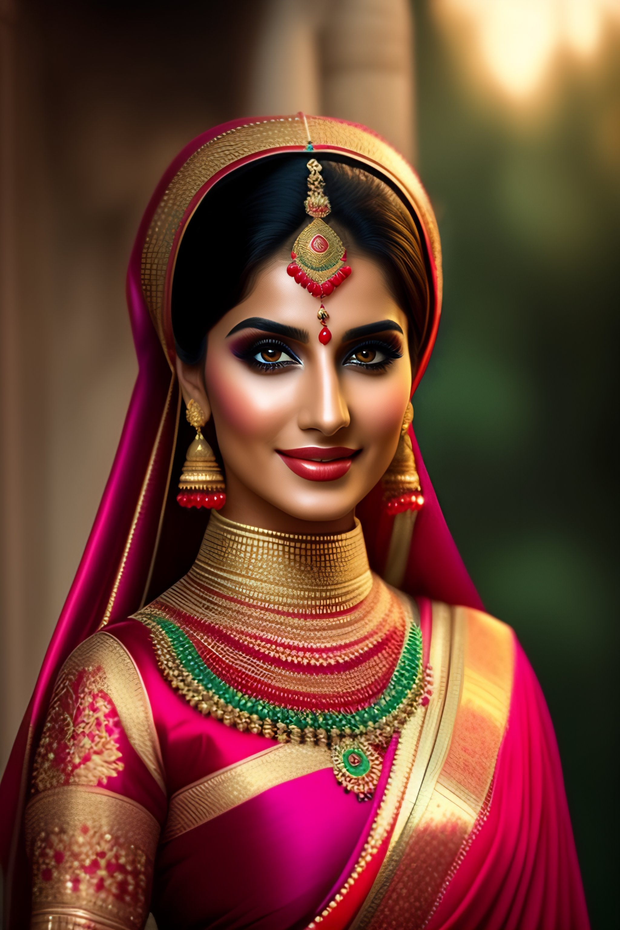 Lexica - Very beautiful turkish girl in indian dress