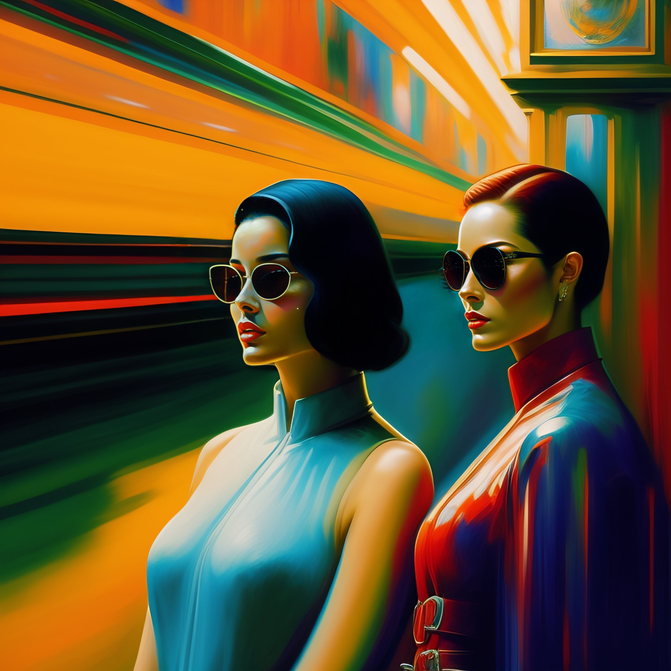 Lexica - Matrix, painted in the style of Claude Monnet