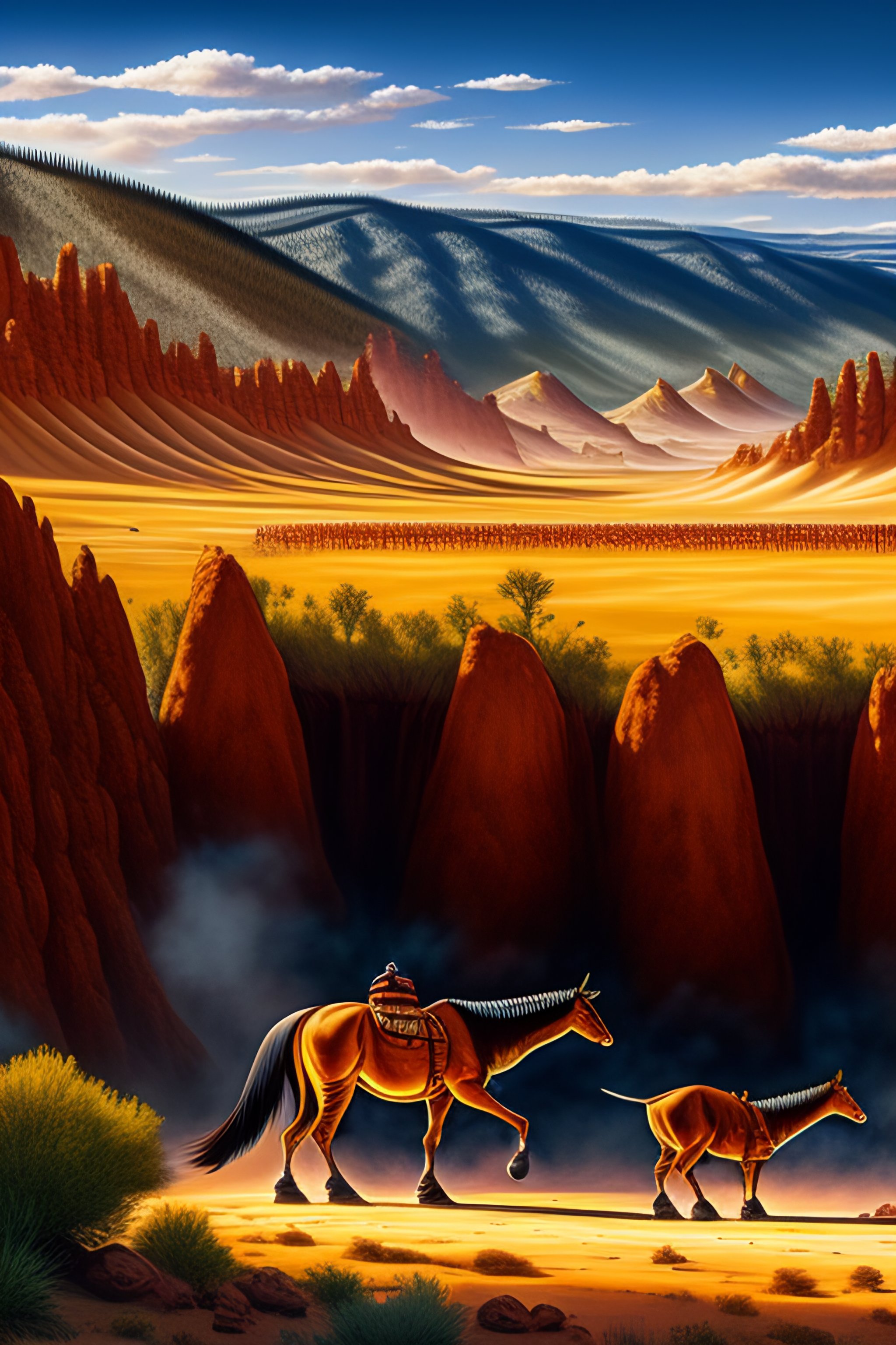 Lexica - Cowboys and dinosaurs, valley of the gwangi, desert plains ...