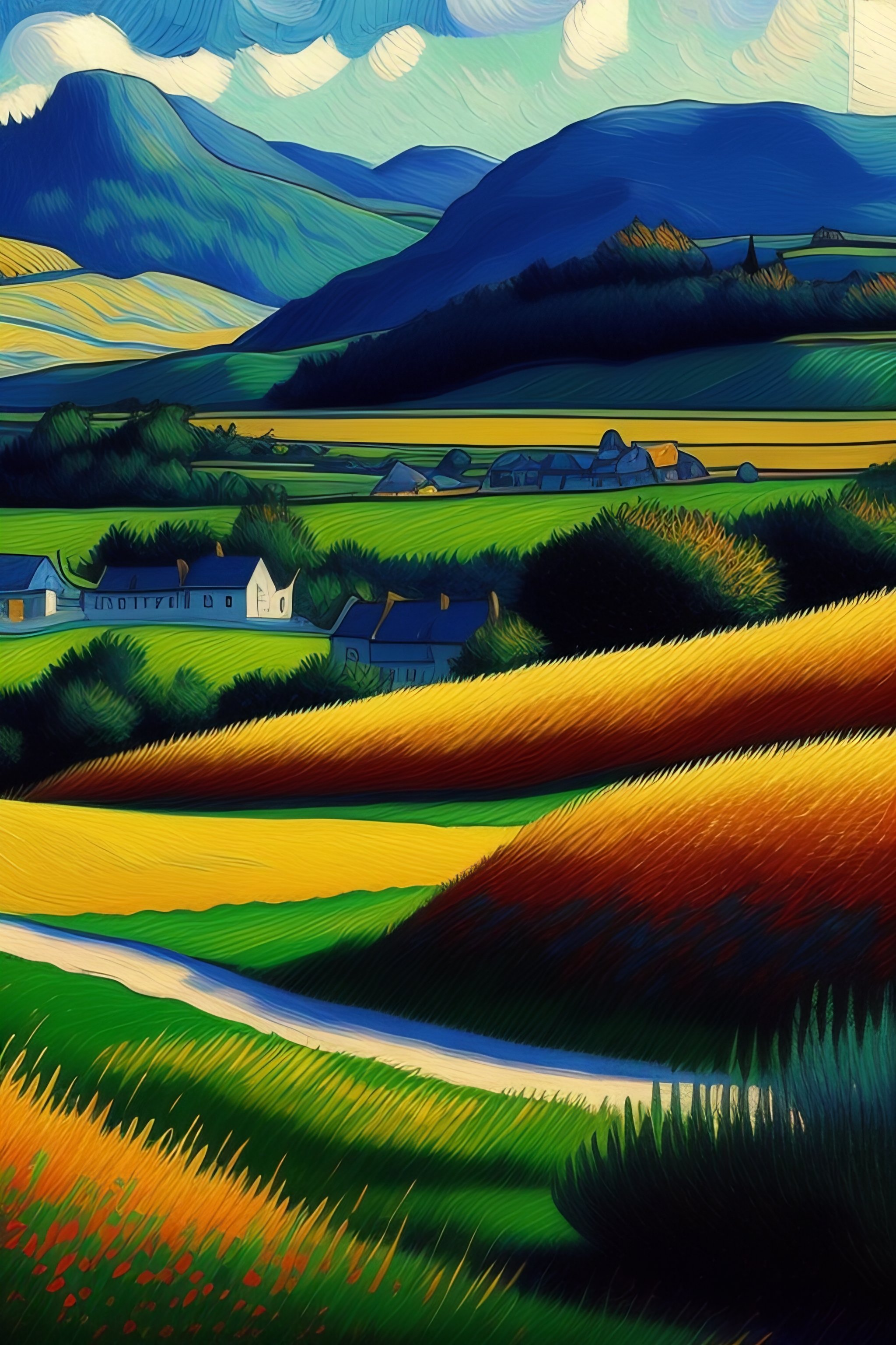 Lexica - Landscape Van gogh