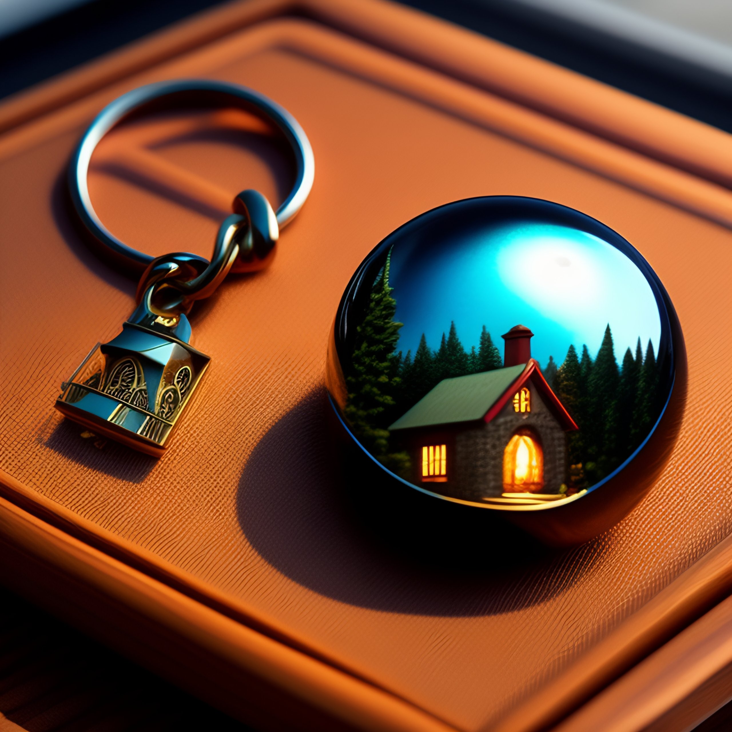 Lexica - Keychain project, metal, modern, looks expensive, detailed ...