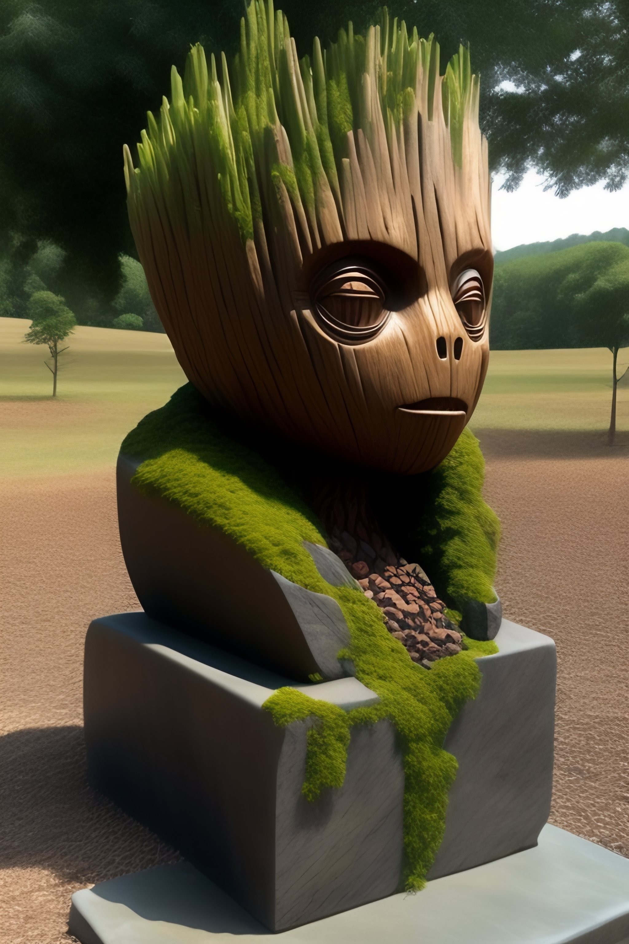 Lexica - Groot made out of stone