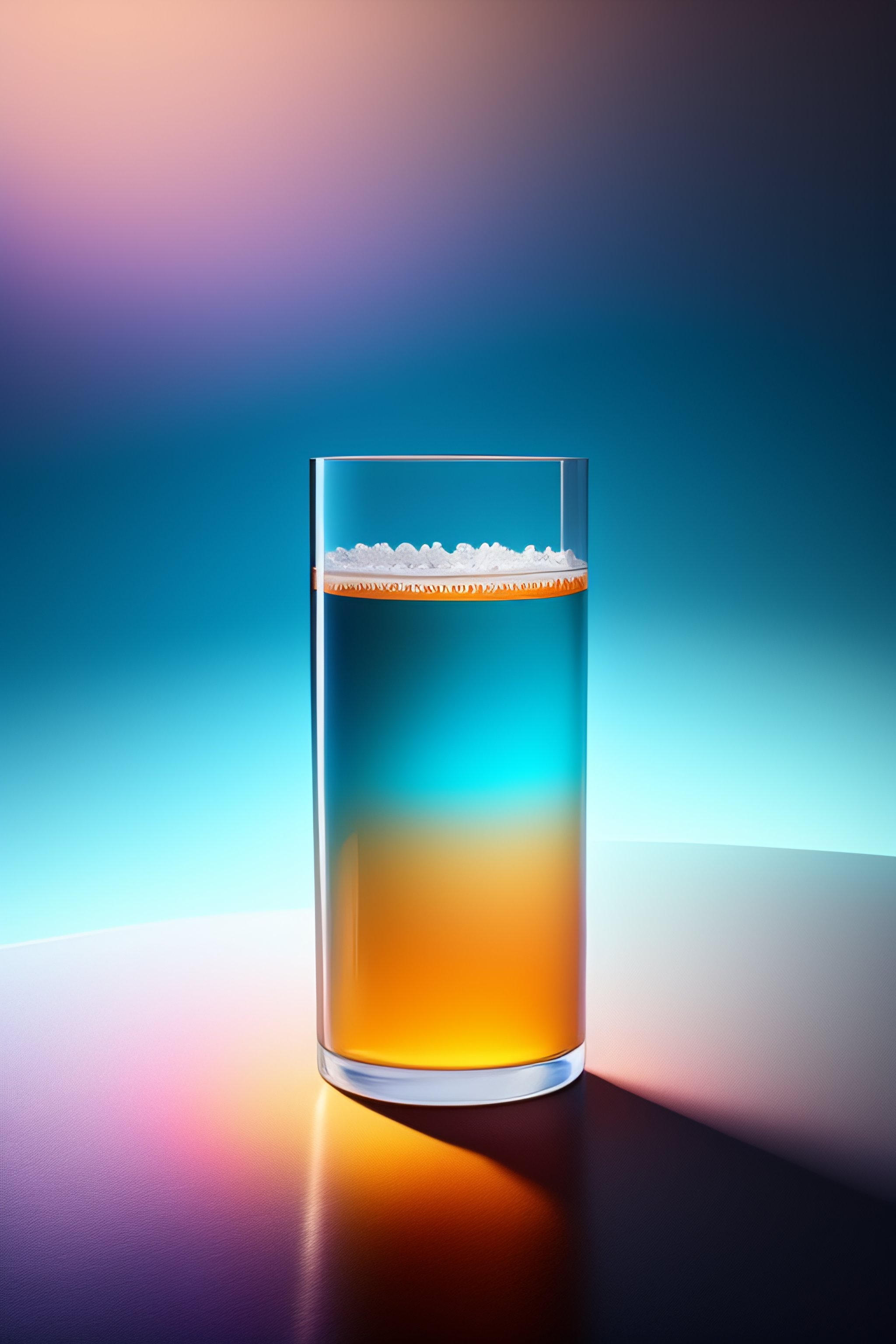 Lexica - Azure glowing liquid, photograph