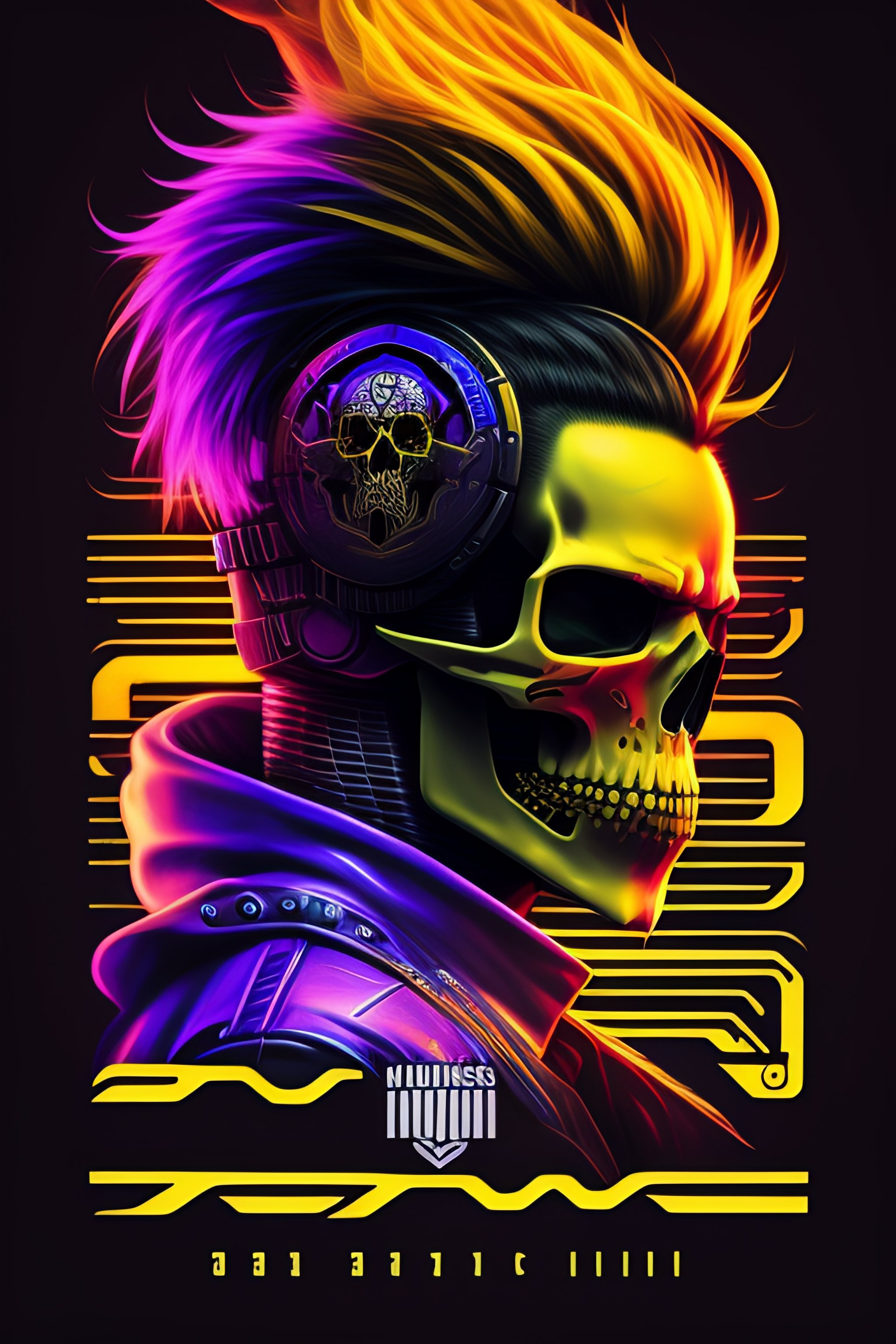 Lexica - Logo design with the text "Neo Punks", cyber punk style ...