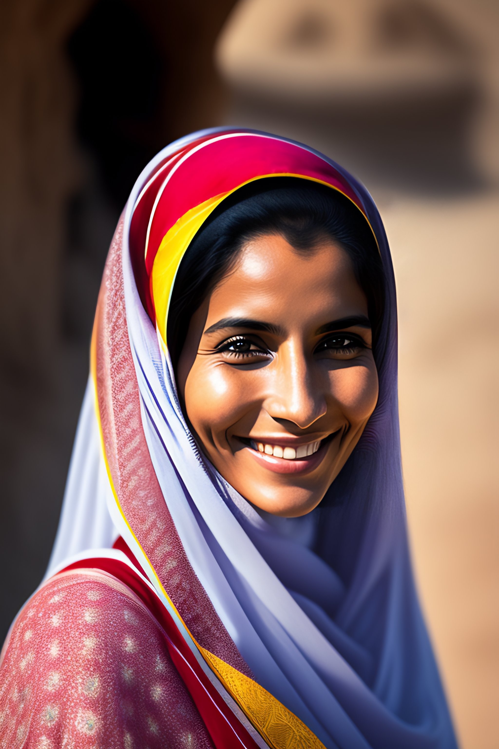 Lexica - Smiling UAE woman