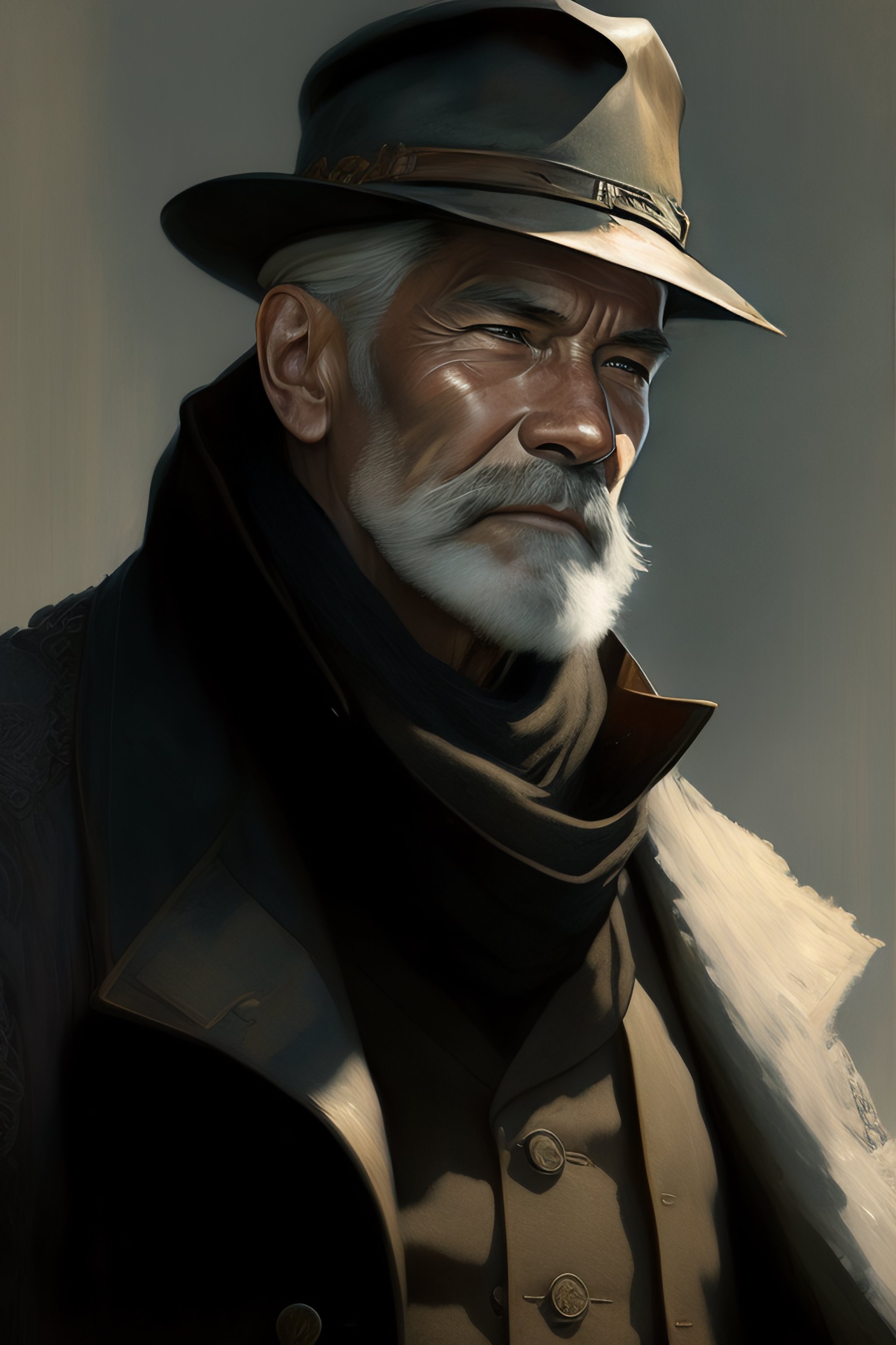 Lexica - Portrait an old coal miner in 19th century, pen and ink ...