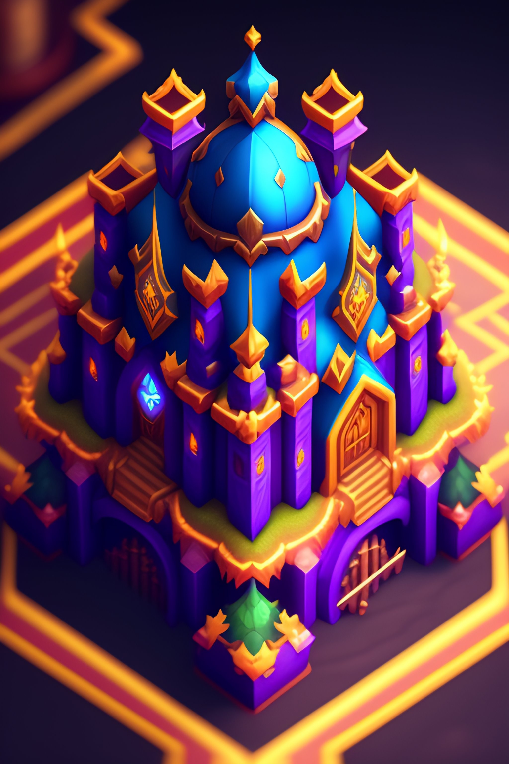 Lexica - Mage castle by blizzard entertainment, mobile game asset ...